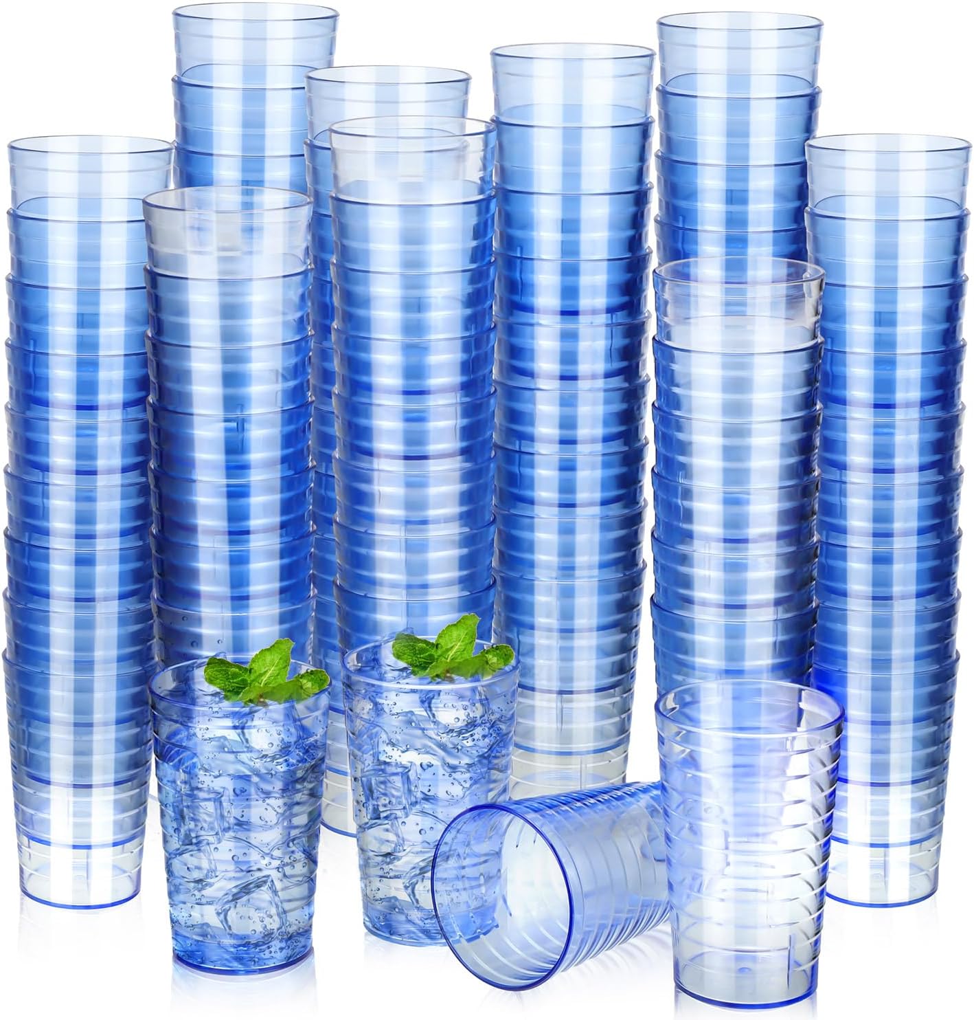 Amazon.com | Tanlade 48 Pcs Stackable Plastic Tumbler Cups 8 oz ...