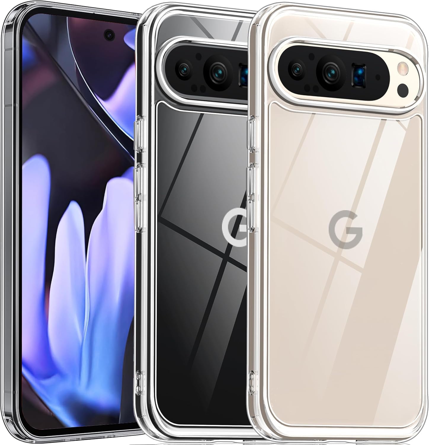 JETech Case for Google Pixel 9 Pro XL 2024, Non-Yellowing Shockproof ...