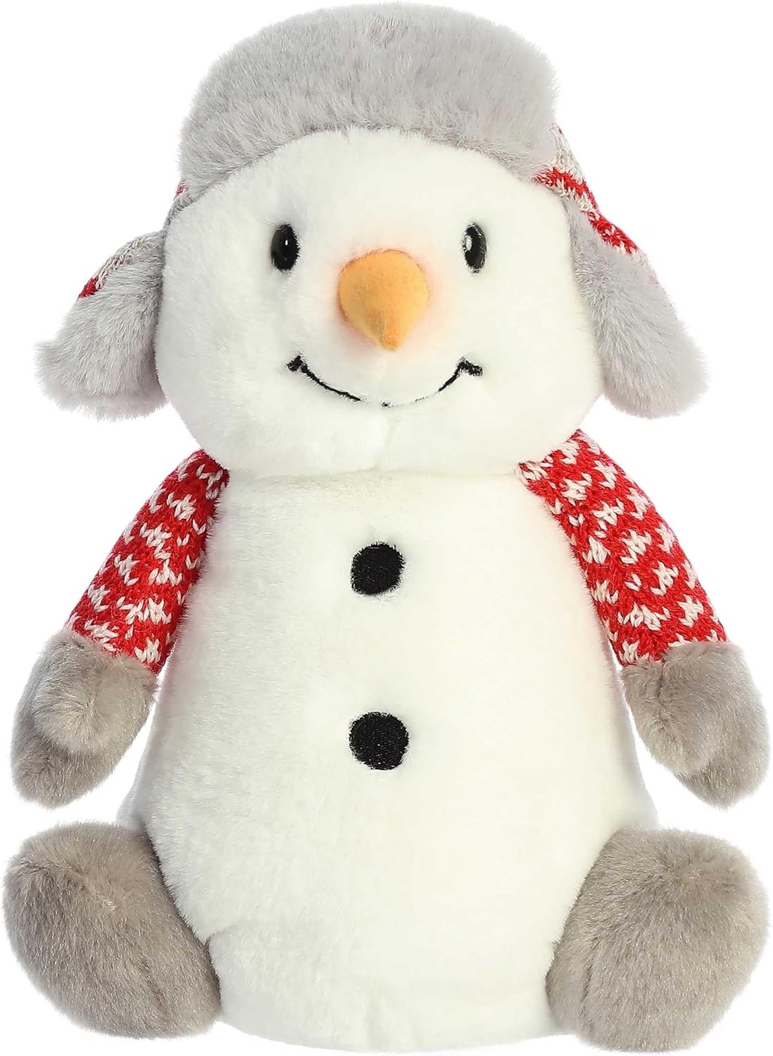 Amazon.com: Aurora® Festive Holiday Aspen Snowman™ with Hat Stuffed ...