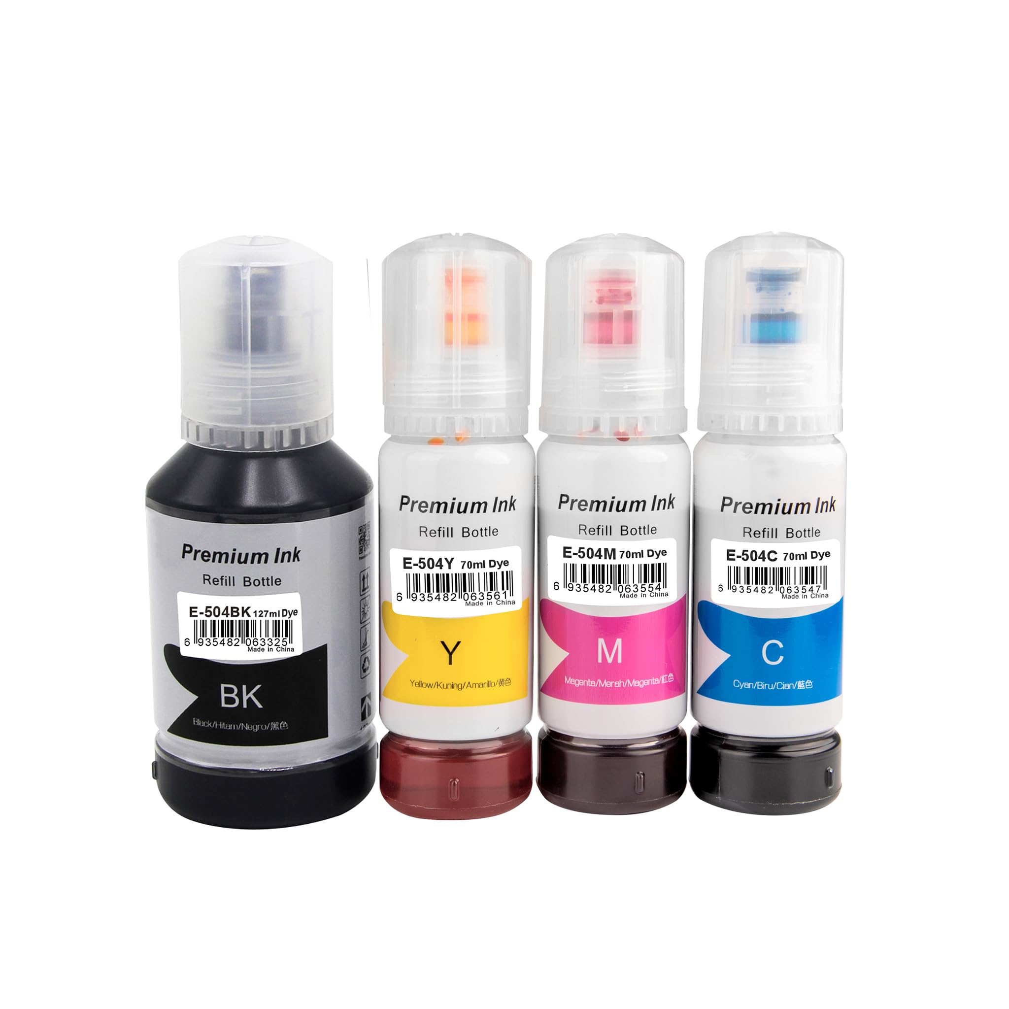 Refill Ink Kit 4 Tintas E-504 Compatible con Compatible con Epson L4150 ...
