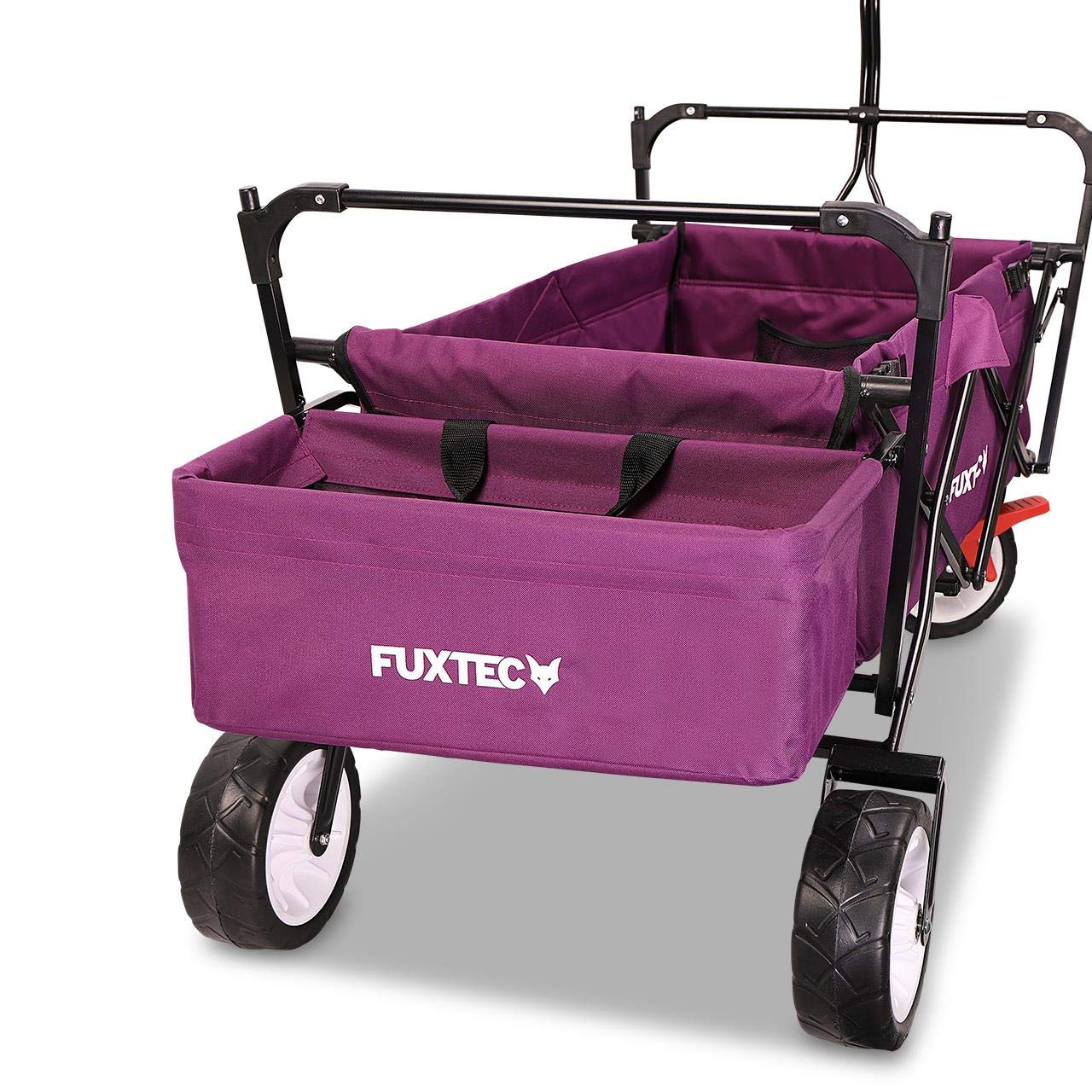 FUXTEC folding/foldable wagon - hand cart - garden trolley - carriage ...