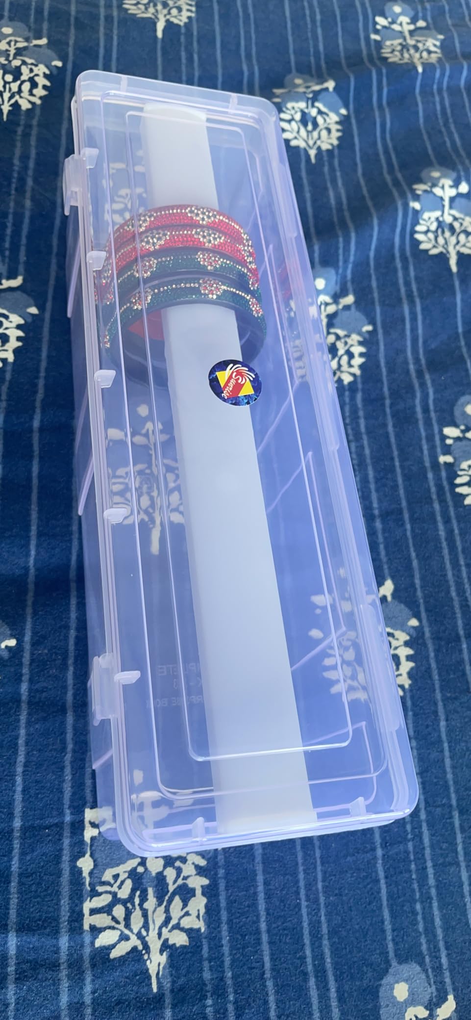 ANITYA Plastic Adjustable 1 Rod Bangle Box Organizer Jewellery Storage ...