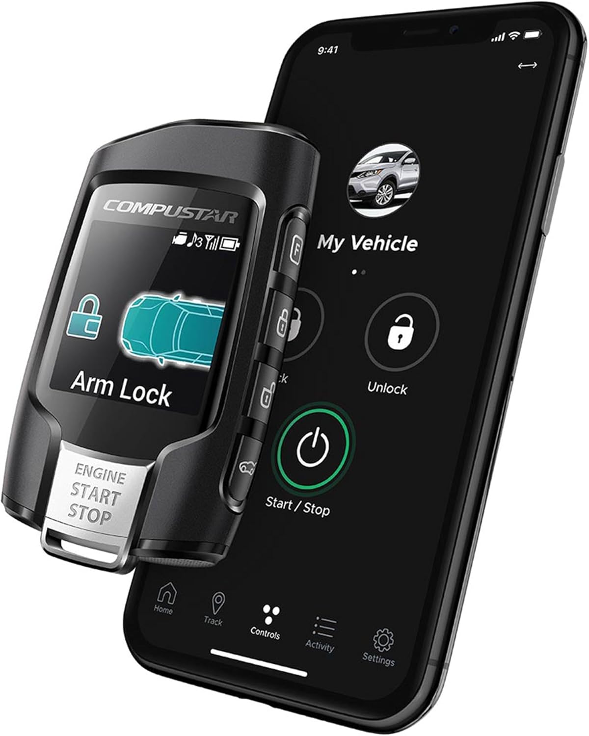 Amazon.com: Compustar RFX-2WQ9-FM 5B 2-Way LCD, 3000' Range, DR-X1 ...