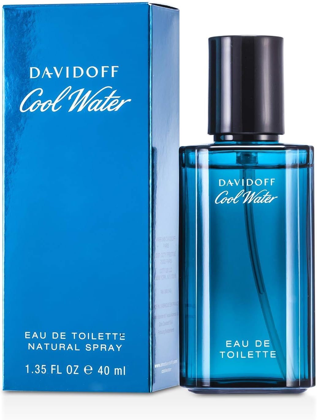 Amazon.com : Davidoff Cool Water Eau De Toilette Natural Spray 40ml/1 ...