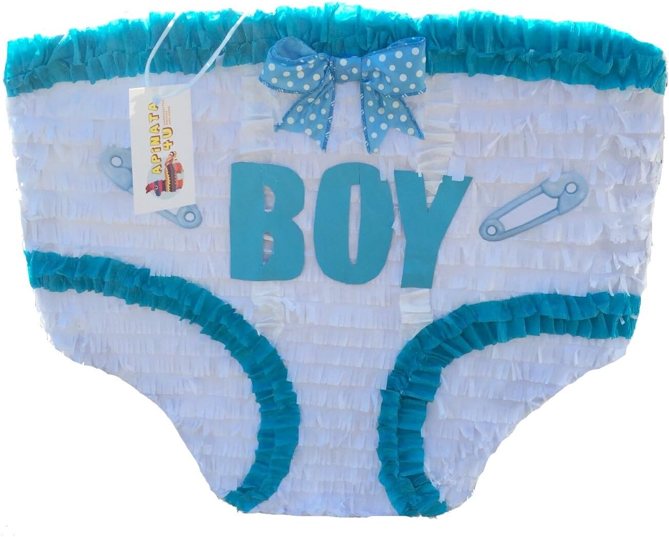 Amazon.com: Baby Boy Diaper Pinata Baby Shower Party! 17" Baby Shower ...