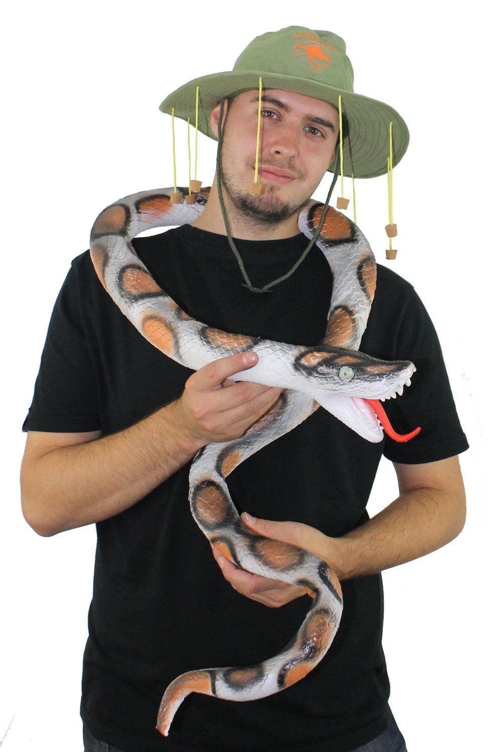 Buy GIANT RUBBER SNAKE 6FT(180CM) LONG THICK HALLOWEEN HORROR PROP ...