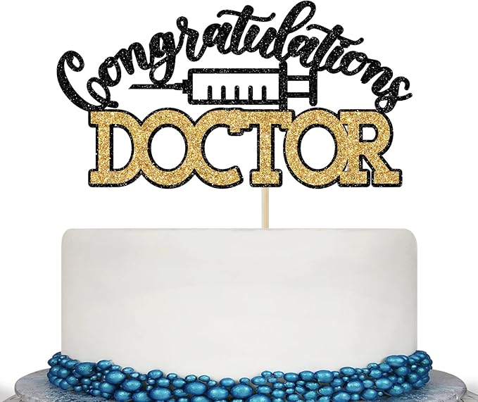 Amazon.com: Congratulations Doctor Cake Topper, Congrats Doctor ...