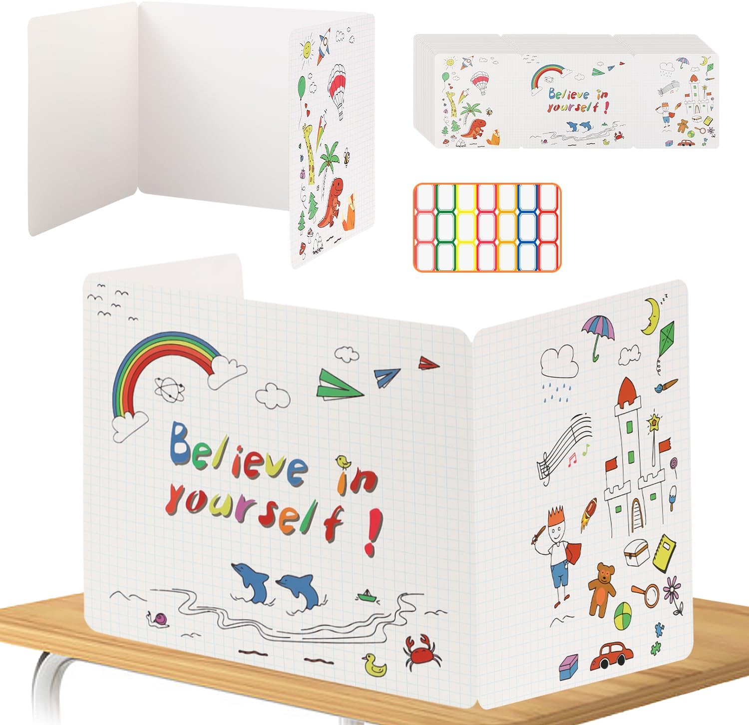 Amazon.com : EARTHSON 24 Pcs Privacy Folders for Students, Classroom ...