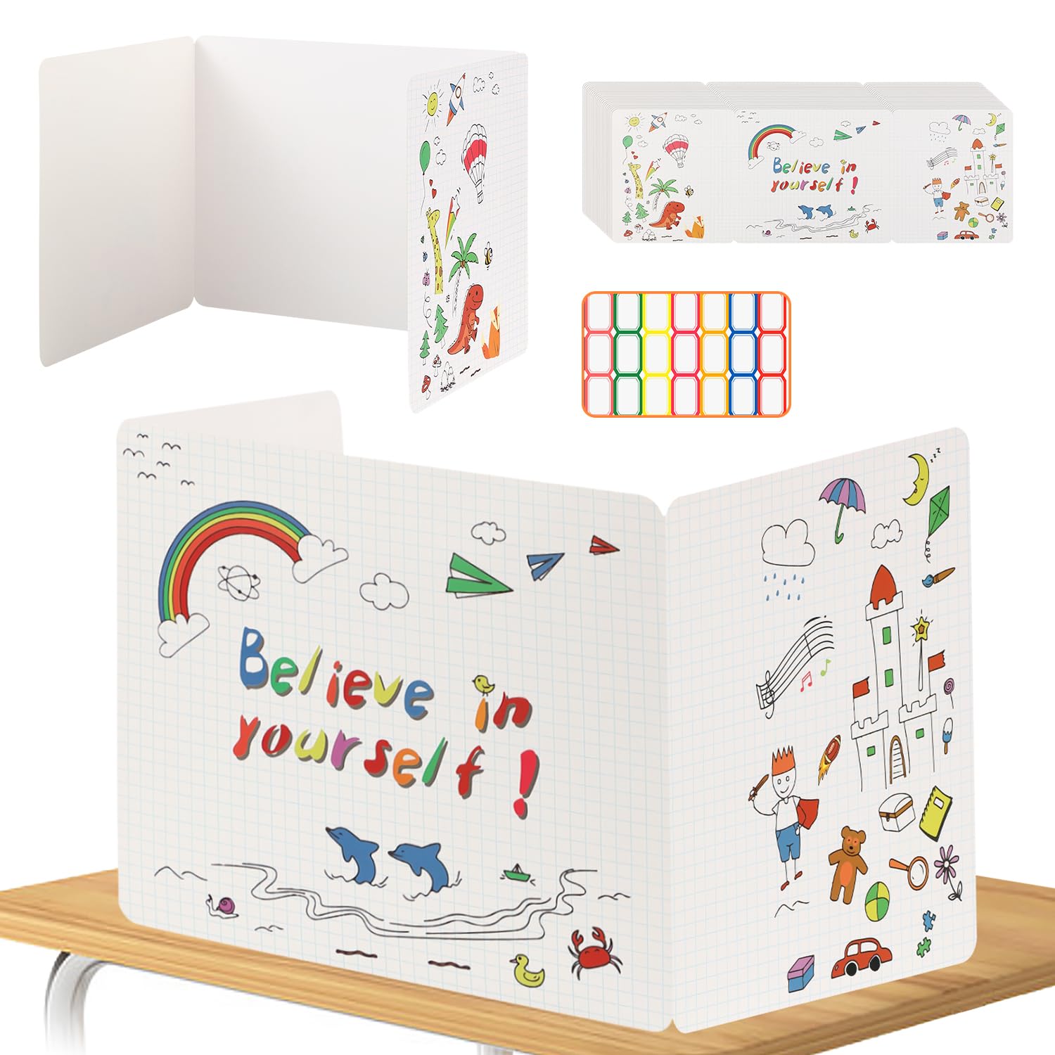 Amazon.com : Privacy Boards for Student, Desk Dividers for Students ...