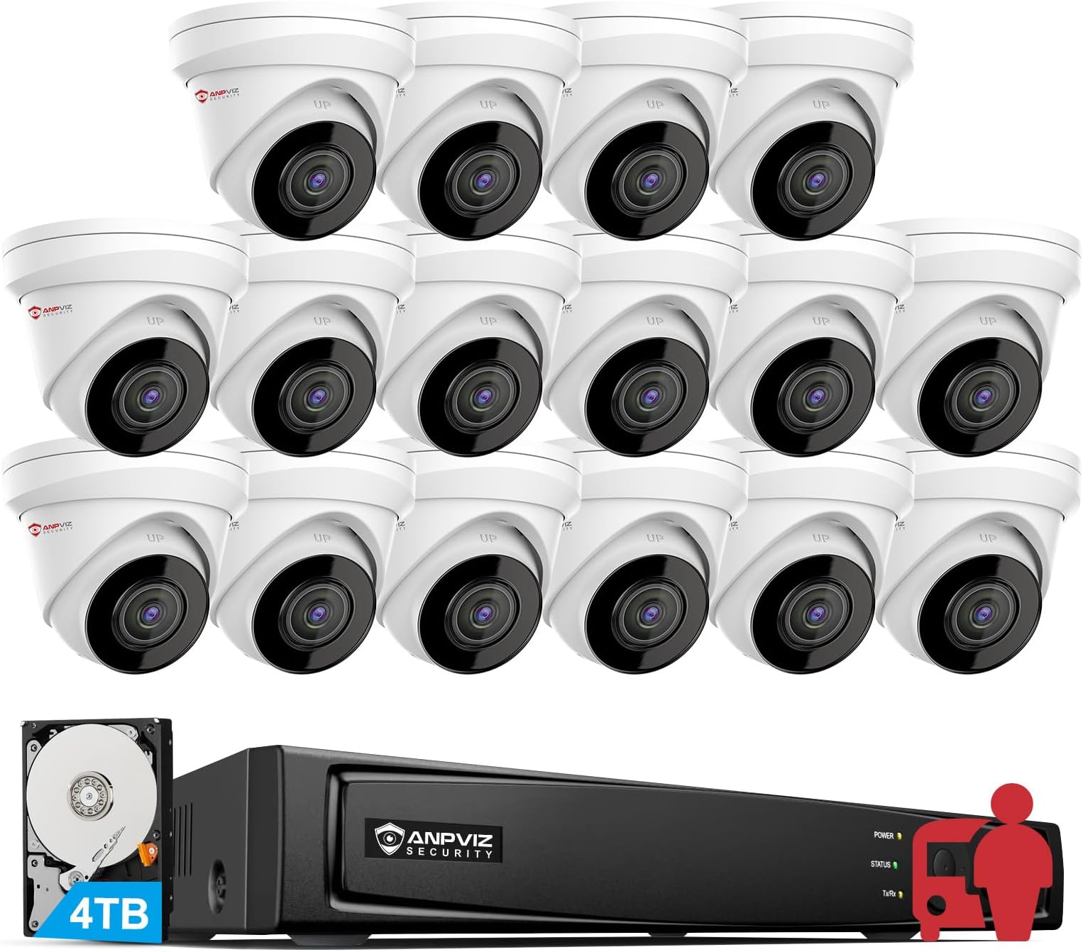 Amazon.com : GW Security 32 Channel 4K NVR 5MP POE Audio & Video ...