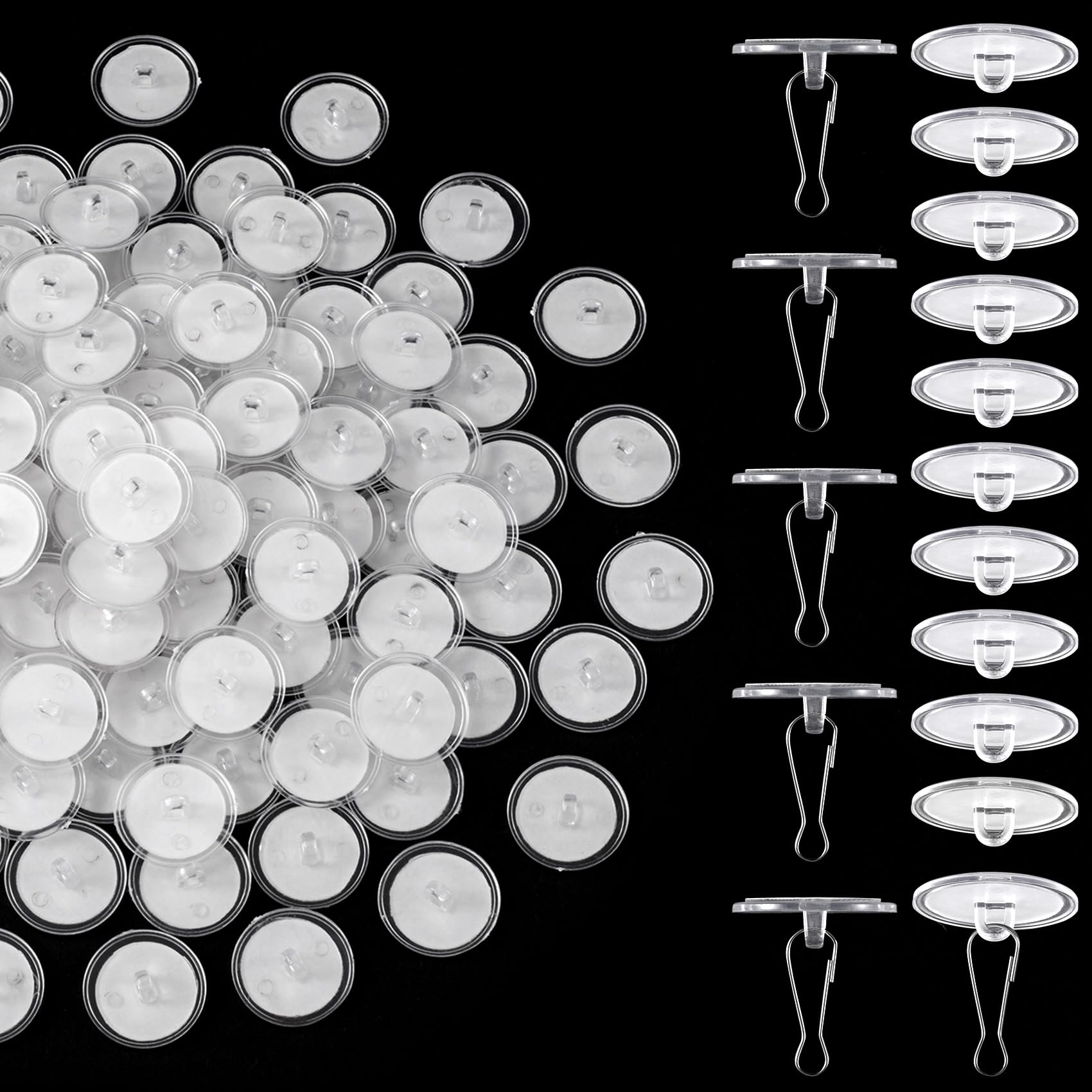 Amazon.com: Mxxipp 100 Pack Self-Adhesive Ceiling Hooks for Hanging ...