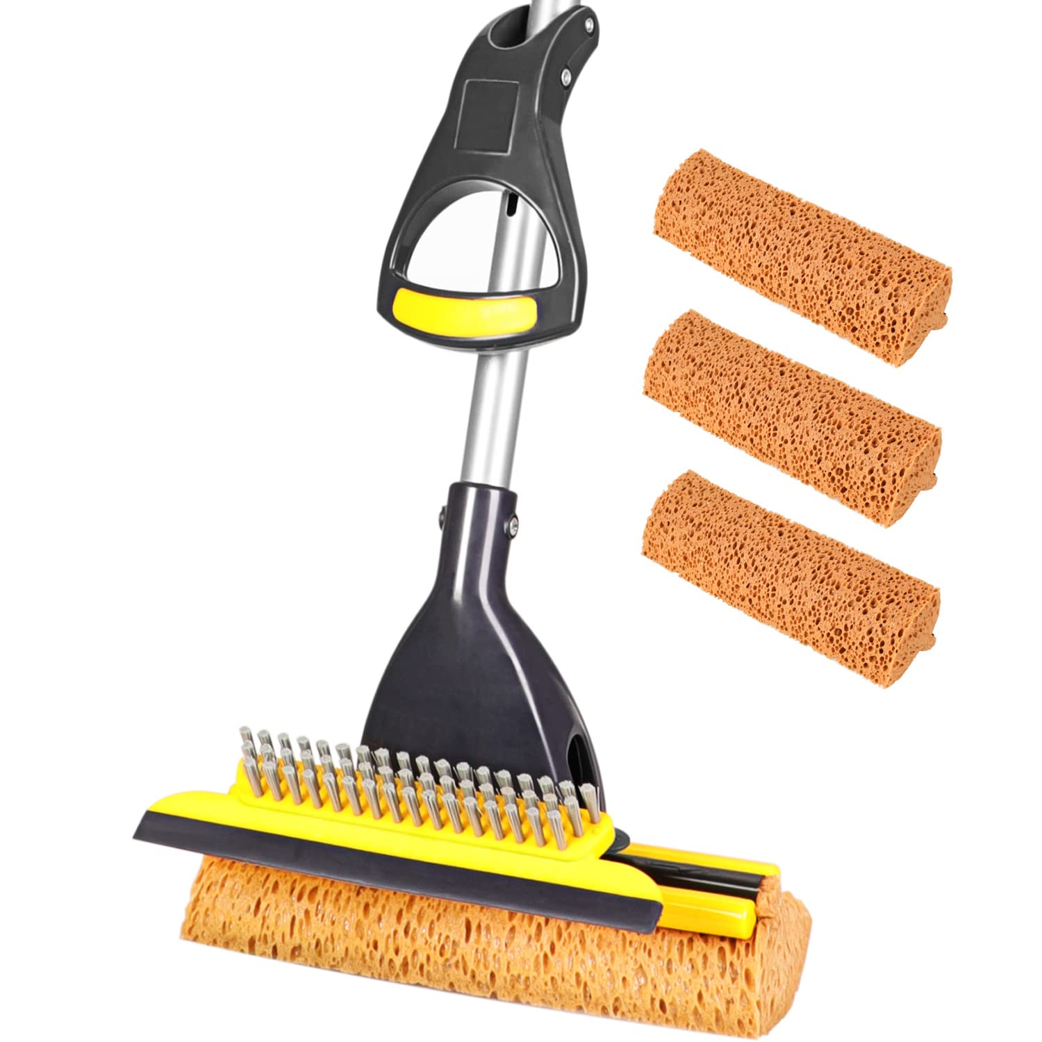 Amazon.com: Yocada Sponge Mop Home Commercial Use Tile Floor Bathroom ...