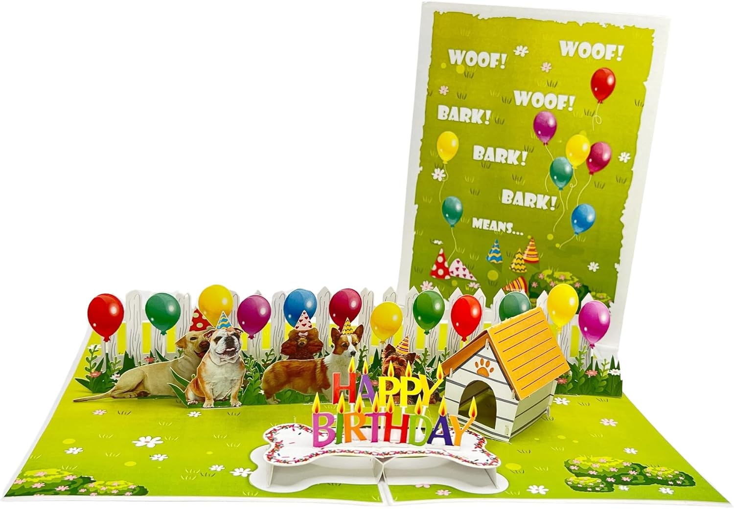 Amazon.com : Glory To Dog Bark Bark Woof Woof Means... Happy Birthday ...