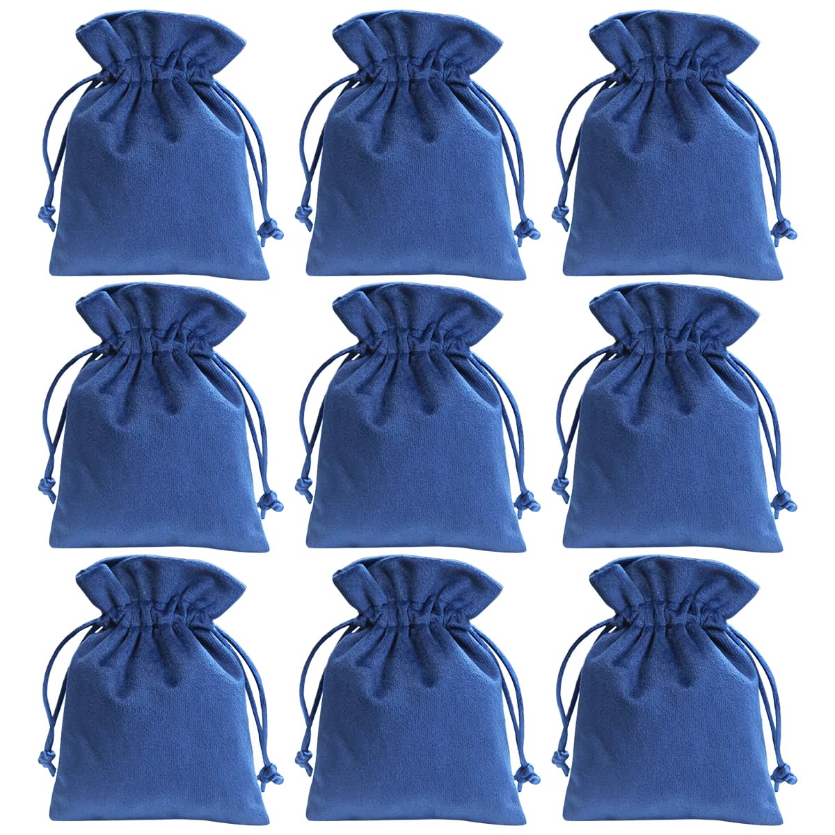 WELANE Velvet Drawstring Pouches, 10 PCS Blue Jewelry Storage Bags for ...