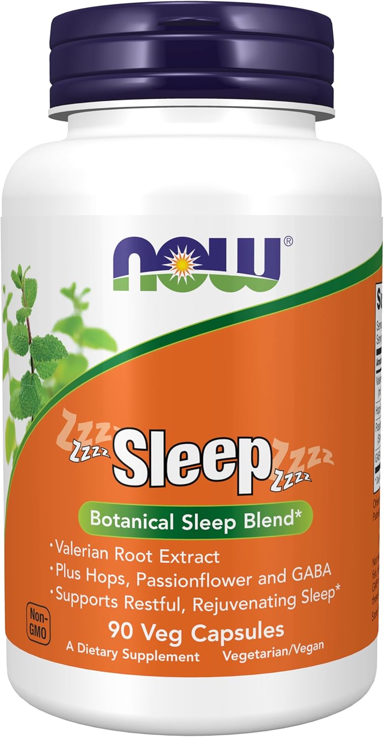 Amazon.com: NOW Supplements, Sleep with Valerian Root Extract Plus Hops ...