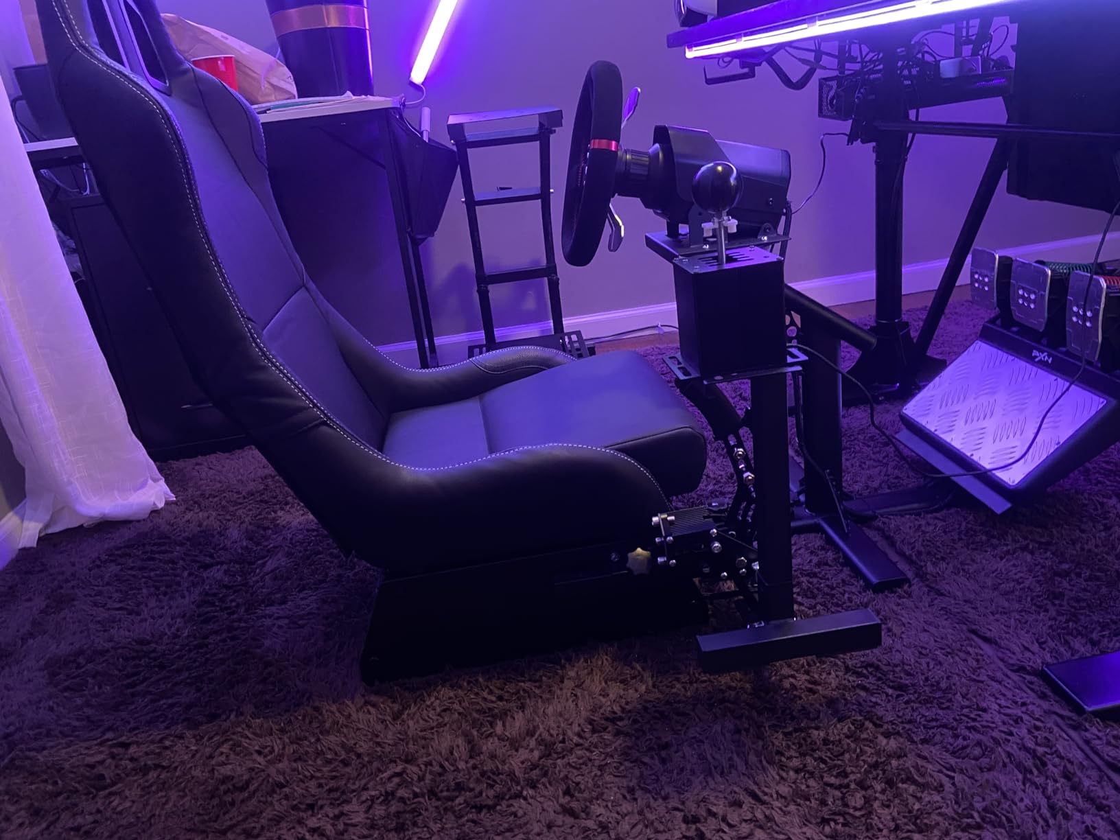$35/mo - Finance Dshot Racing Wheel Stand with seat Driving Seat Racing ...