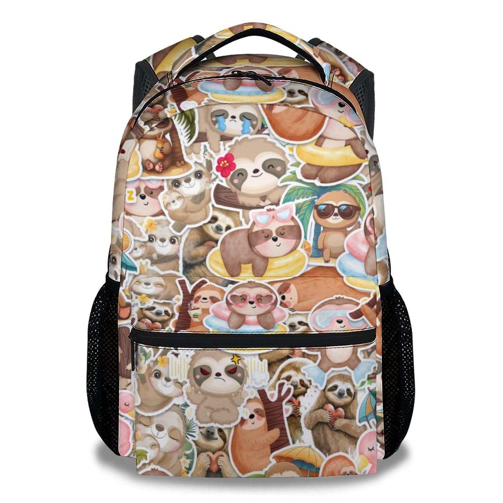 Amazon.com | MEETUHONEY Sloth Backpack for Girls - 16 Inch Cute ...