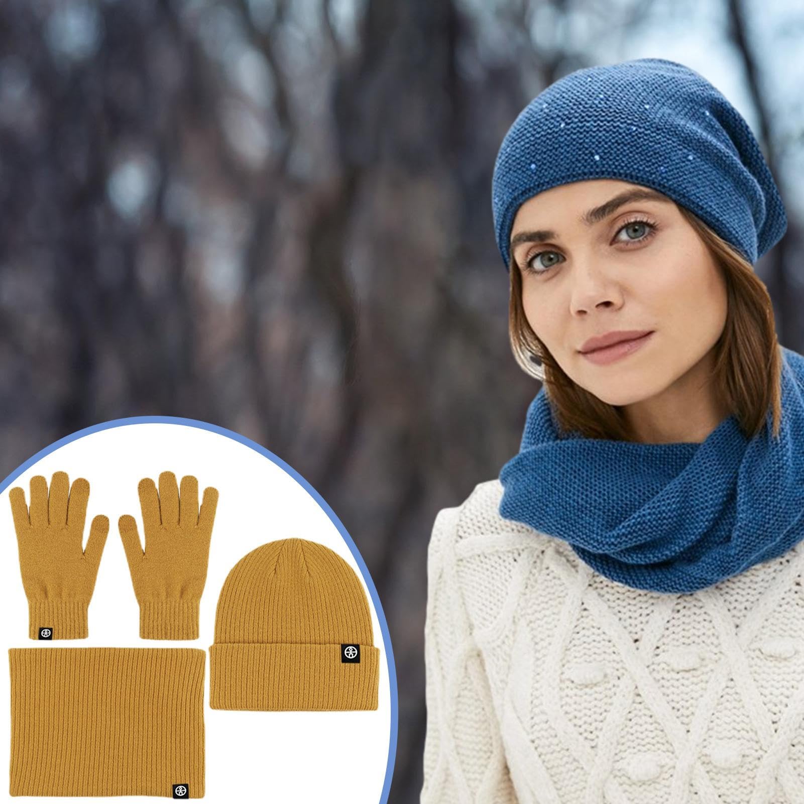 Winter Scarf And Hat Sets BOSS Scarf And Beanie Hat Set With