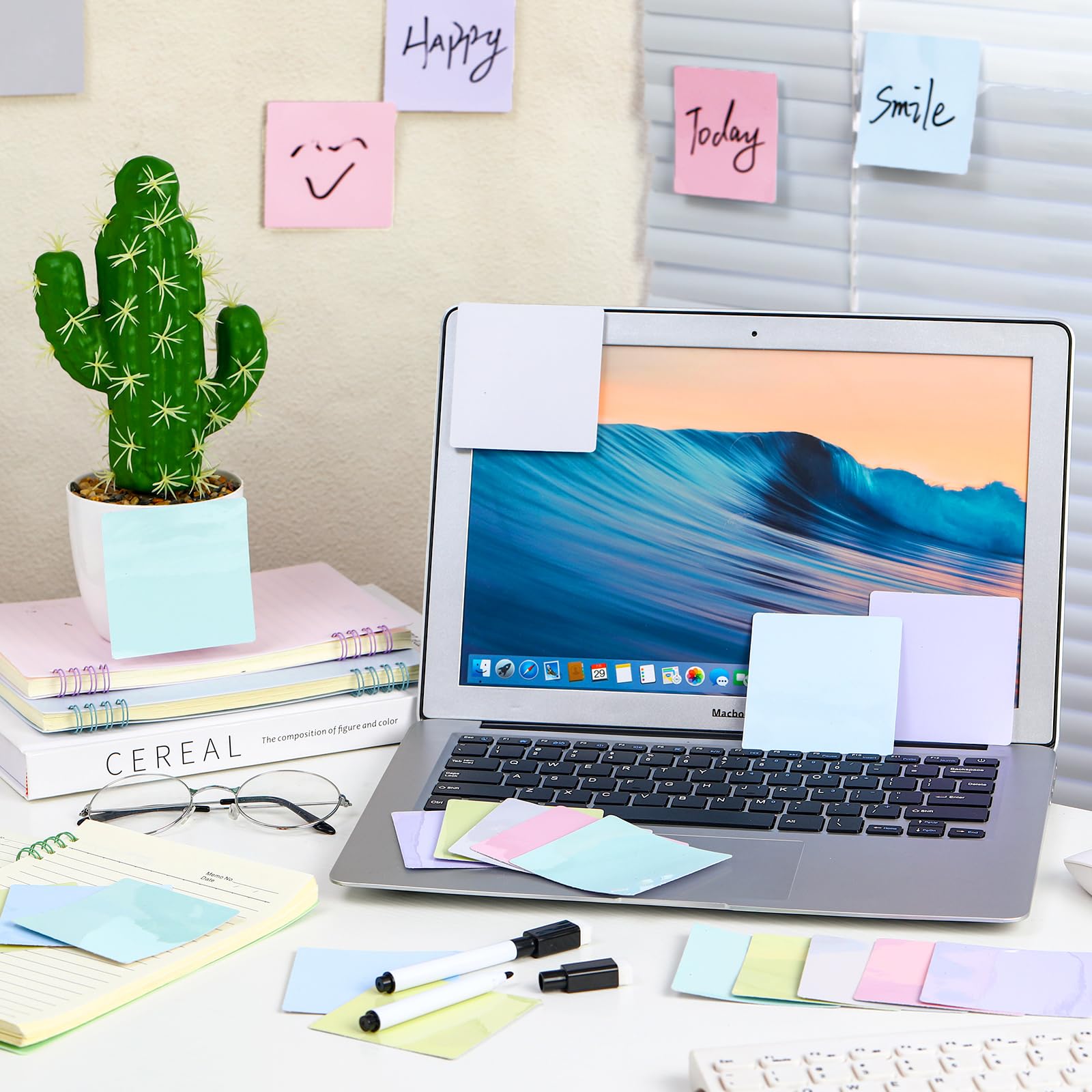 Snapklik.com : Tenceur 24 Pcs Reusable Sticky Notes Dry Erase Board ...