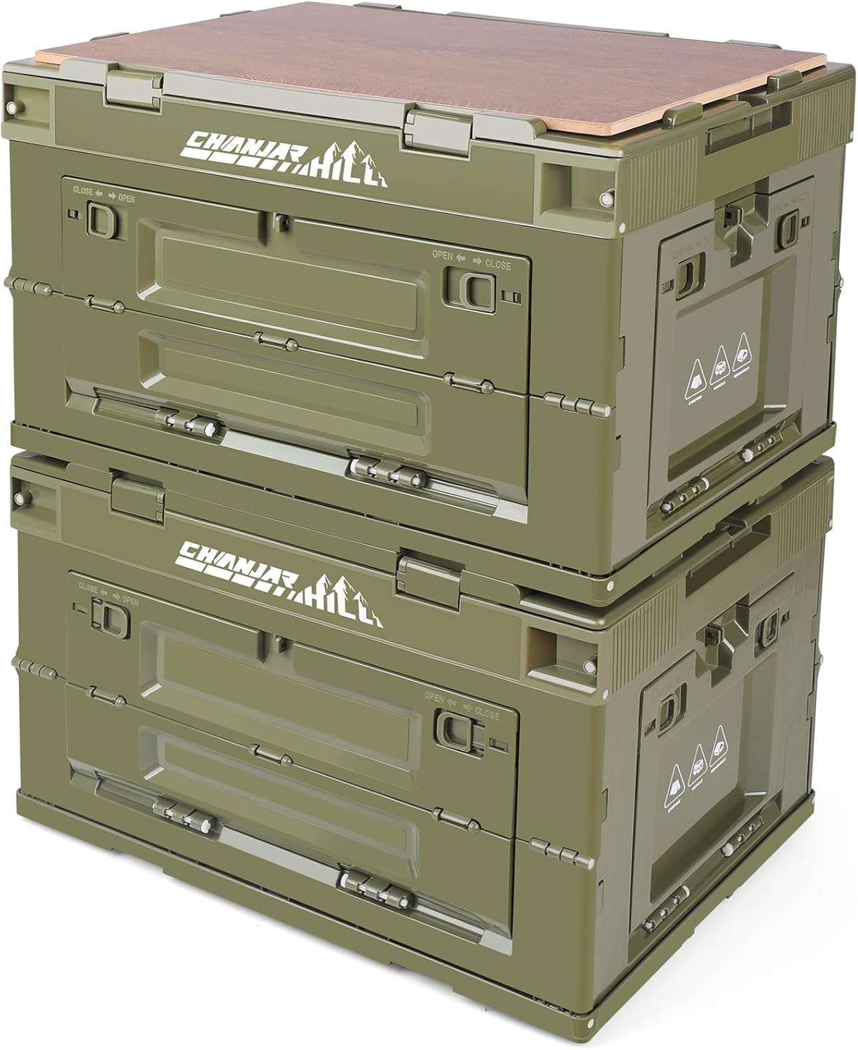 Amazon.com - Chanjarhill Folding Camping Storage Trunk Organizer Box ...