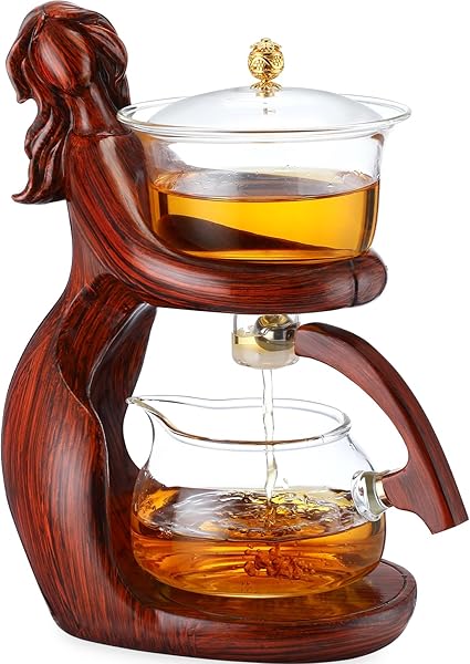 Amazon.com | Nuogo Semi Automatic Glass Teapot Set Tea Maker with ...