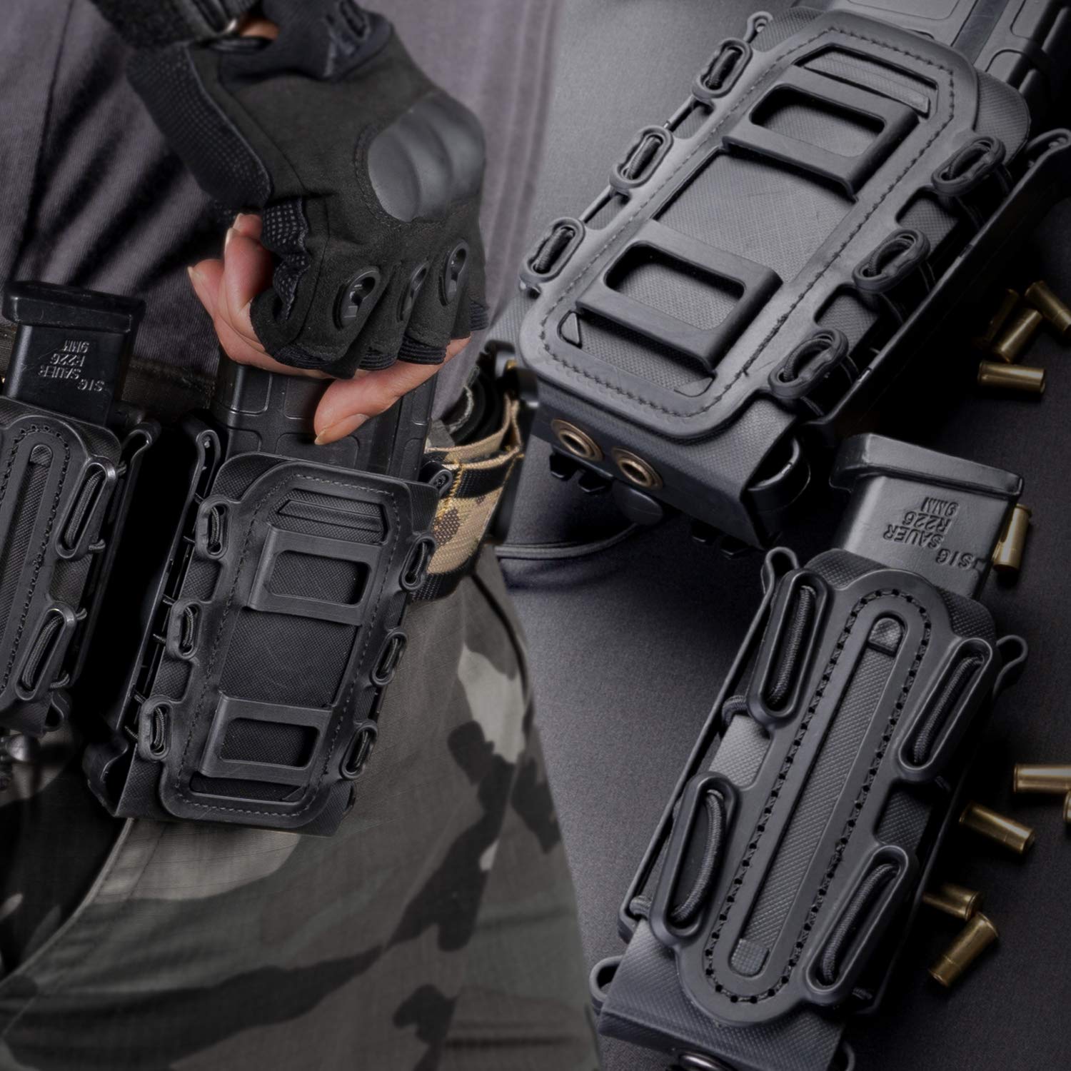 Snapklik.com : IDOGEAR 9mm Mag Pouch Pistol Magazine Pouch Soft Shell ...