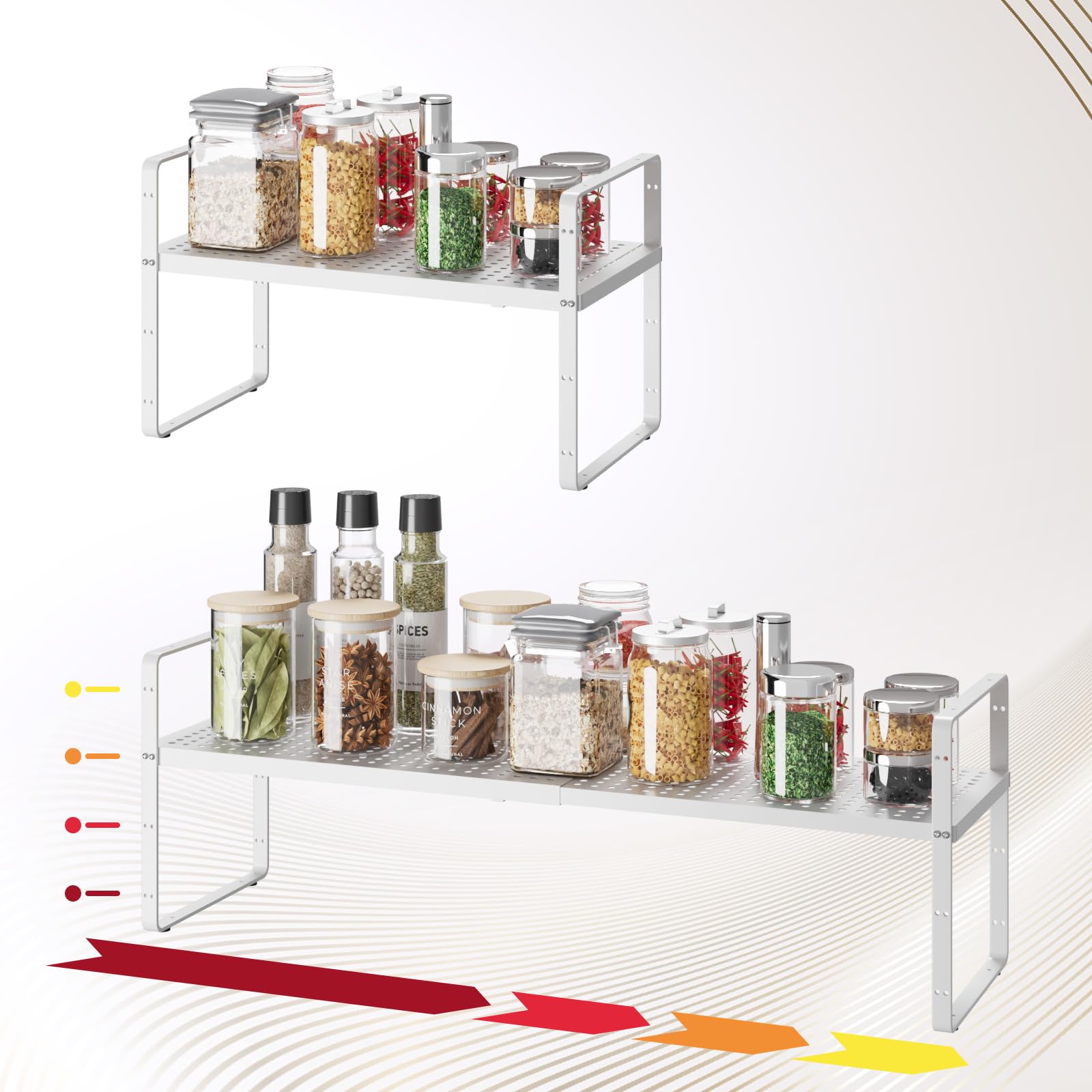 Amazon.com - taiheis Expandable shelf organizer 8.1" Wide,Easy to ...