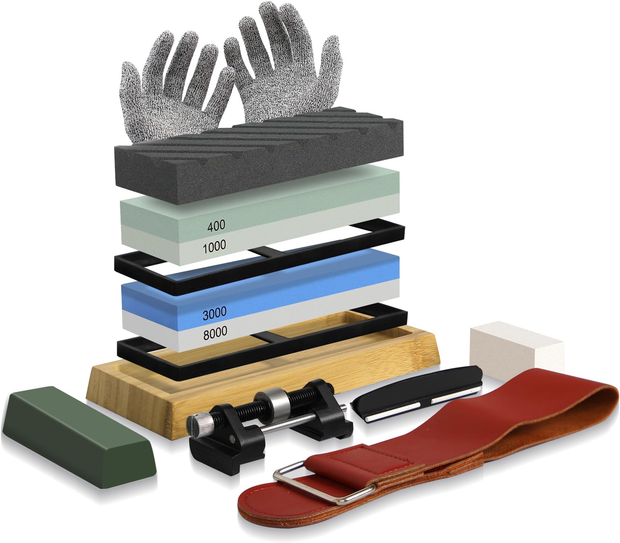 Amazon.com: Whetstone Knife Sharpening Stone Kit - Professional Knife ...