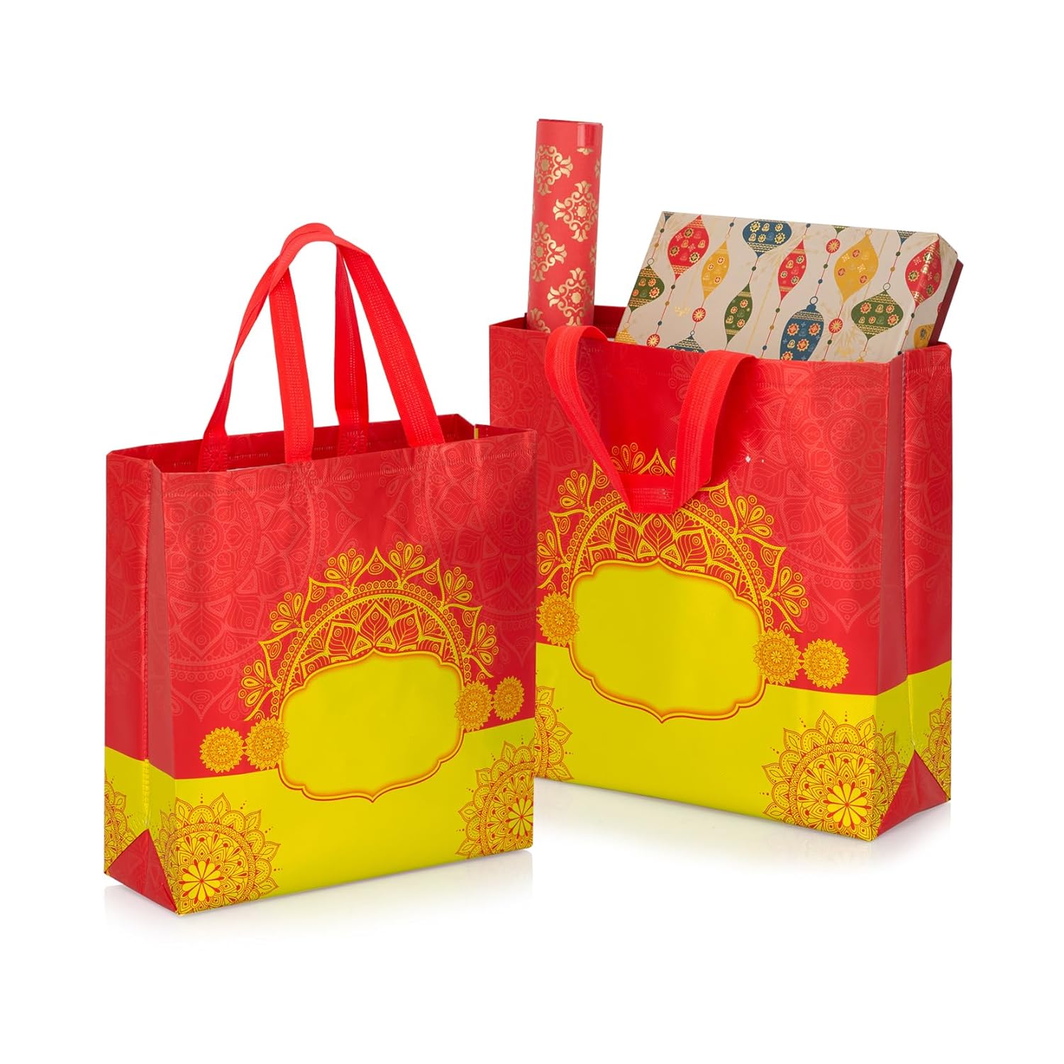 Lavya Bhaji Special Reusable Matt Metallic Non-Woven Laminated Gift ...