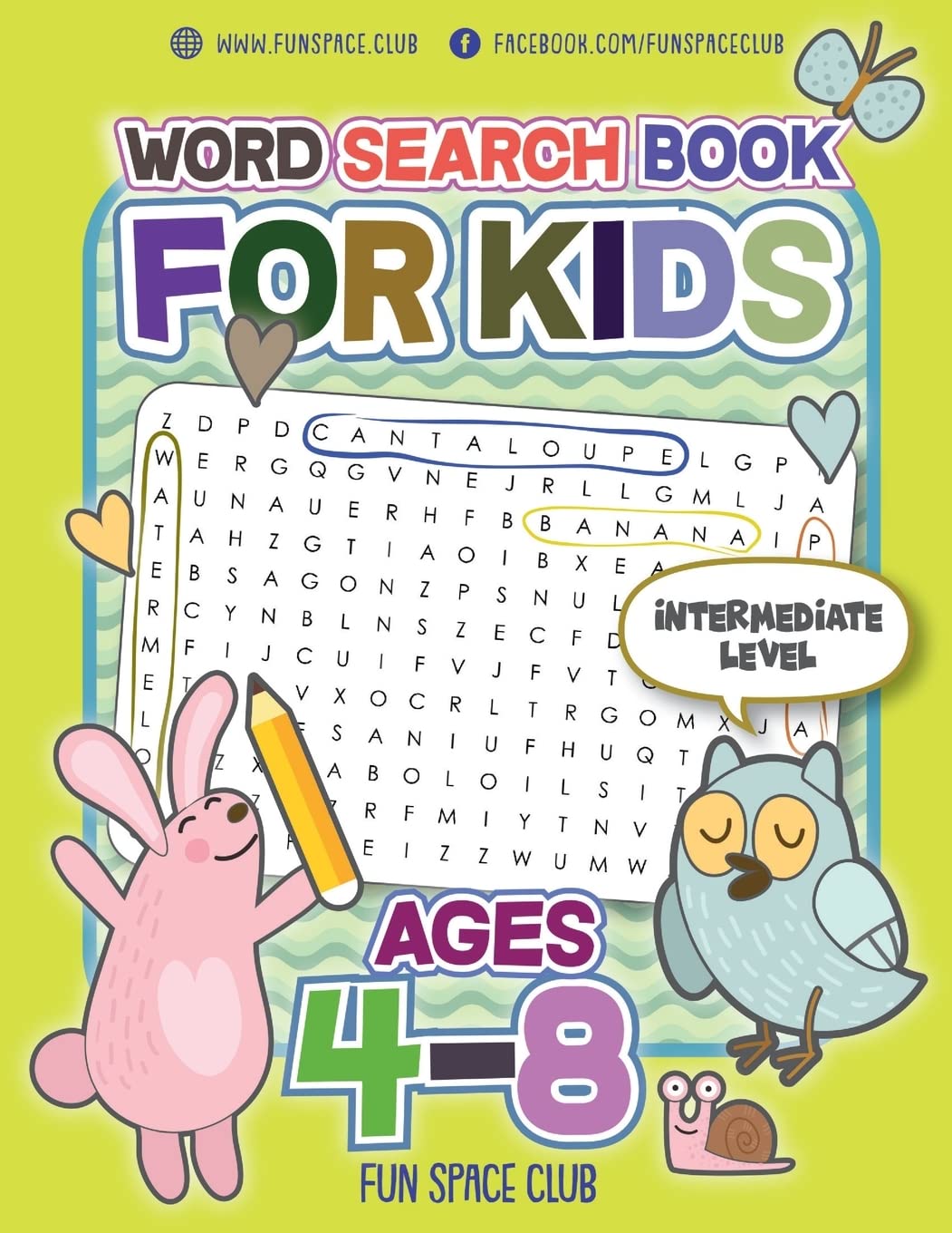 Word Search Books for Kids Ages 4-8: Circle a Word Puzzle Books Word ...