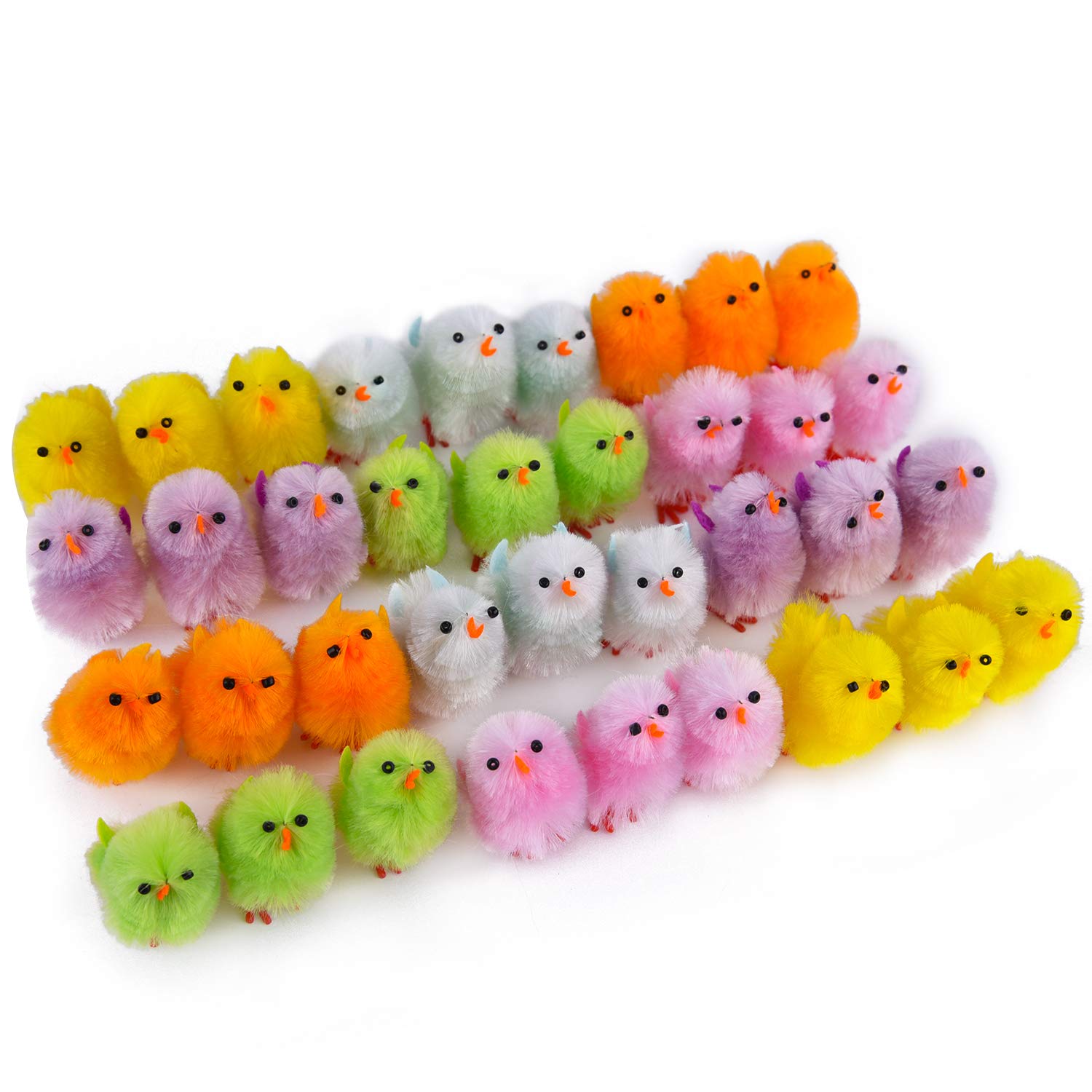 Buy TUPARKA 36Pcs Mini Easter Chicks Vibrant Colors Easter Chenille ...