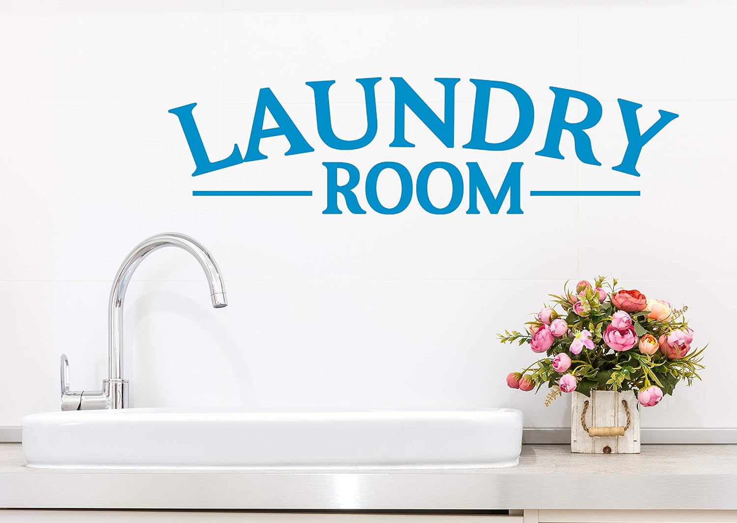 Amazon.com: Story of Home LLC Laundry Room Decal Laundry Vinyl Wall ...
