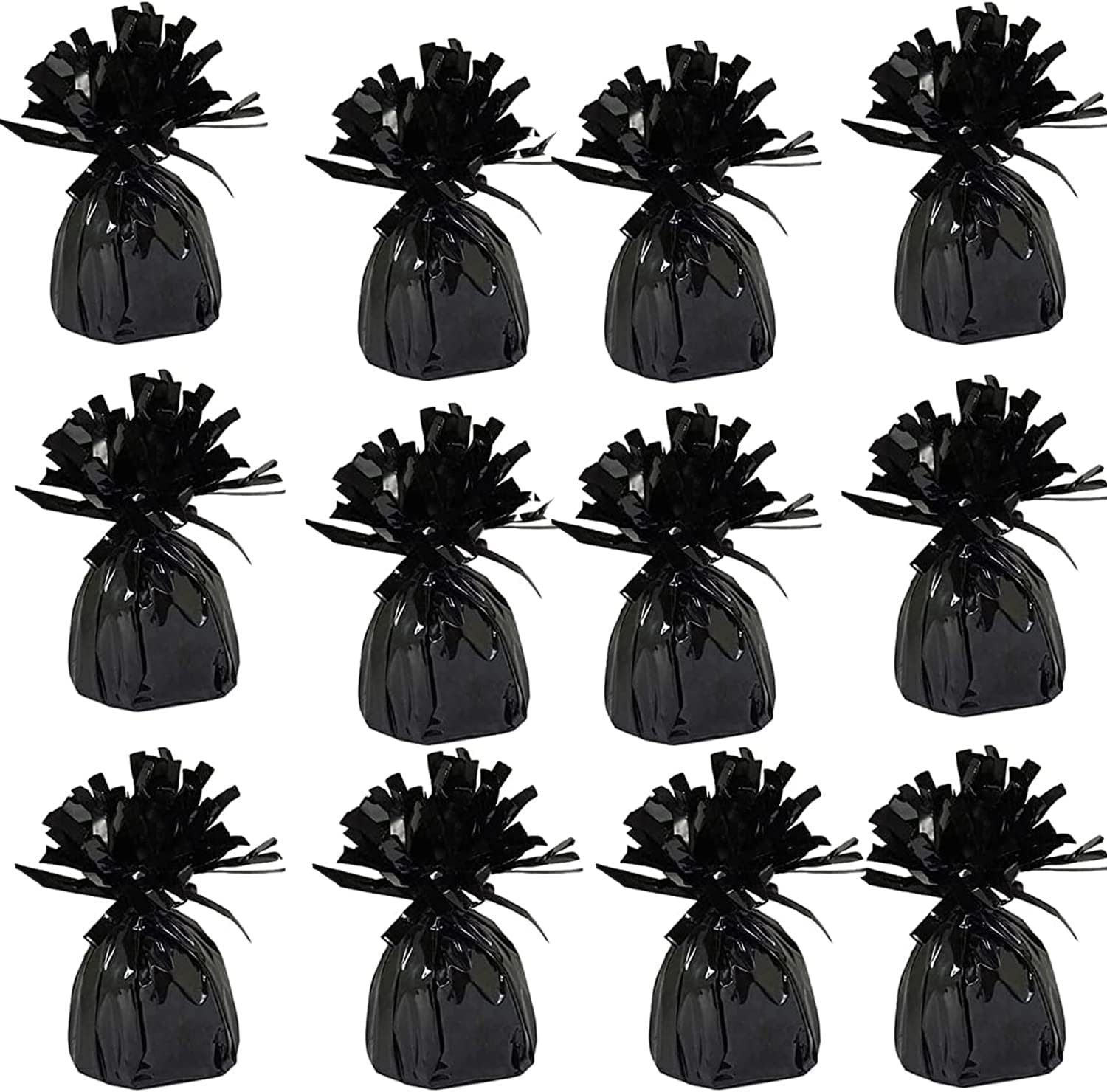 Amazon.com: Beistle 50804-BK Metallic Wrapped Balloon Weights. Contains ...