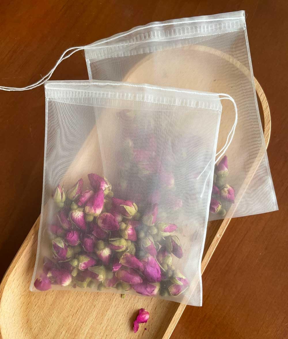 Amazon.com: Insiswiner 50Pcs Empty Pyramid Nylon Tea Bags Mesh Tea ...