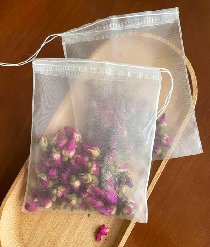 Amazon.com: Insiswiner 50Pcs Empty Pyramid Nylon Tea Bags Mesh Tea ...