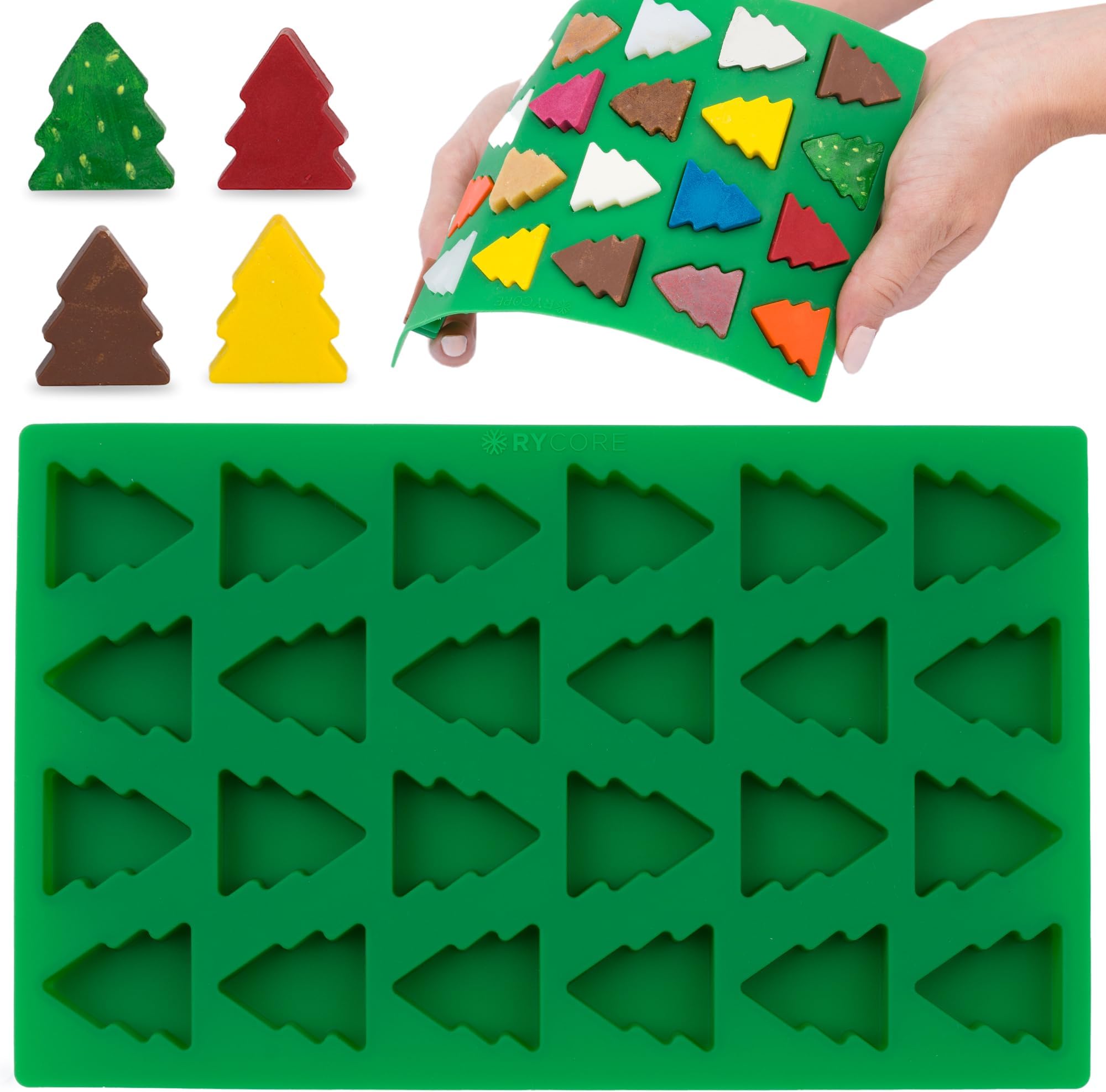 Amazon.com: TUKE Christmas Tree Silicone Mold Tree Shaped Molds for ...