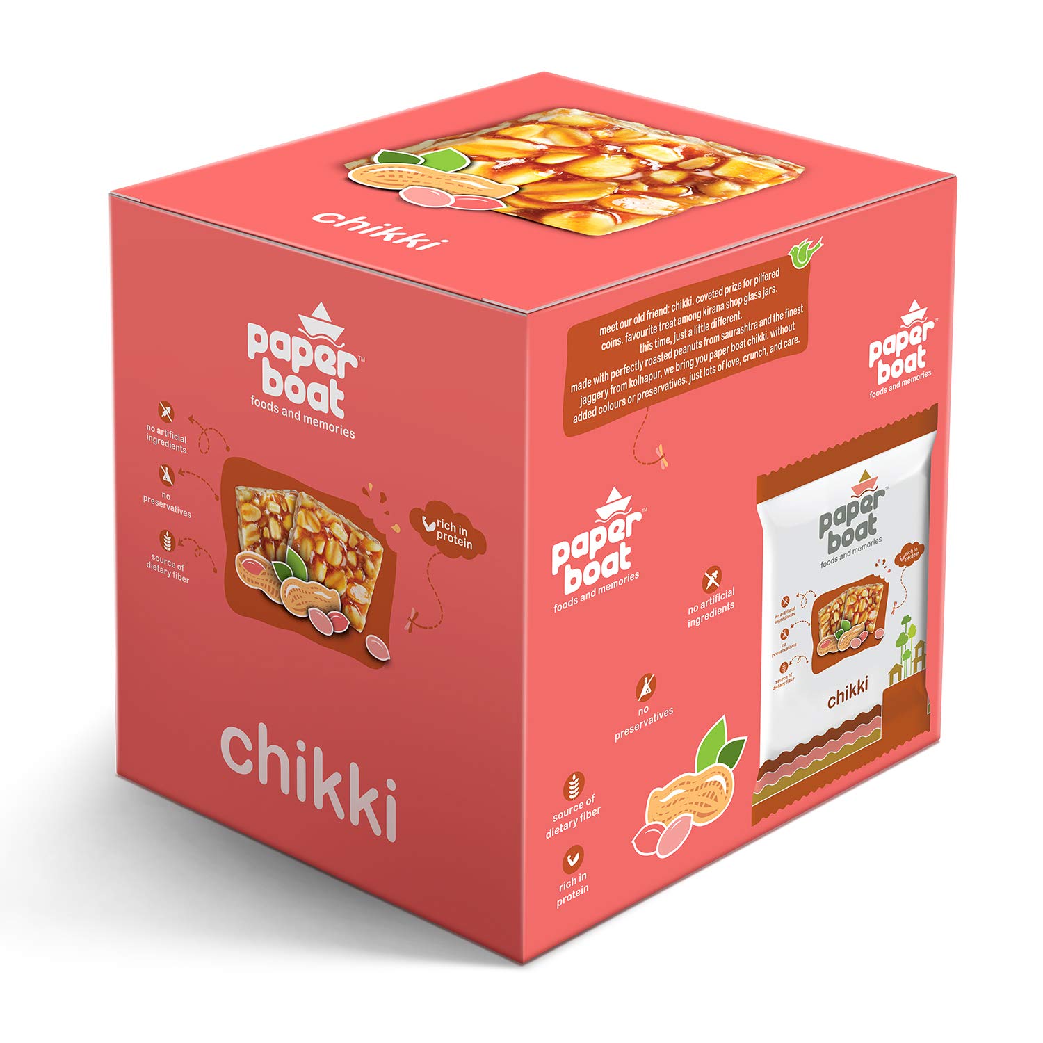 Paper Boat Chikki, Peanut Bar, No Added Preservatives and Colours (Pack ...