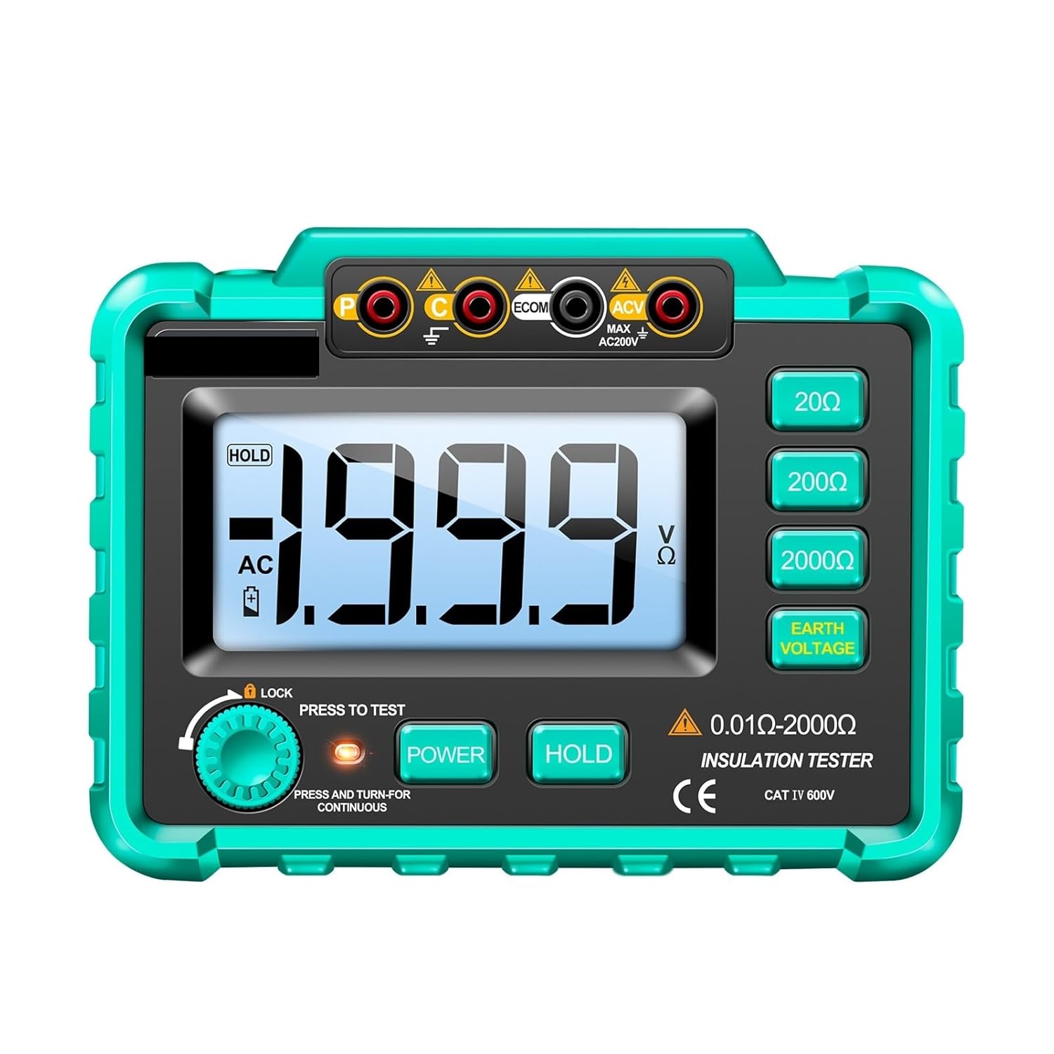 Megger Tester, Electrical Megger Insulation Resistance Tester Digital ...