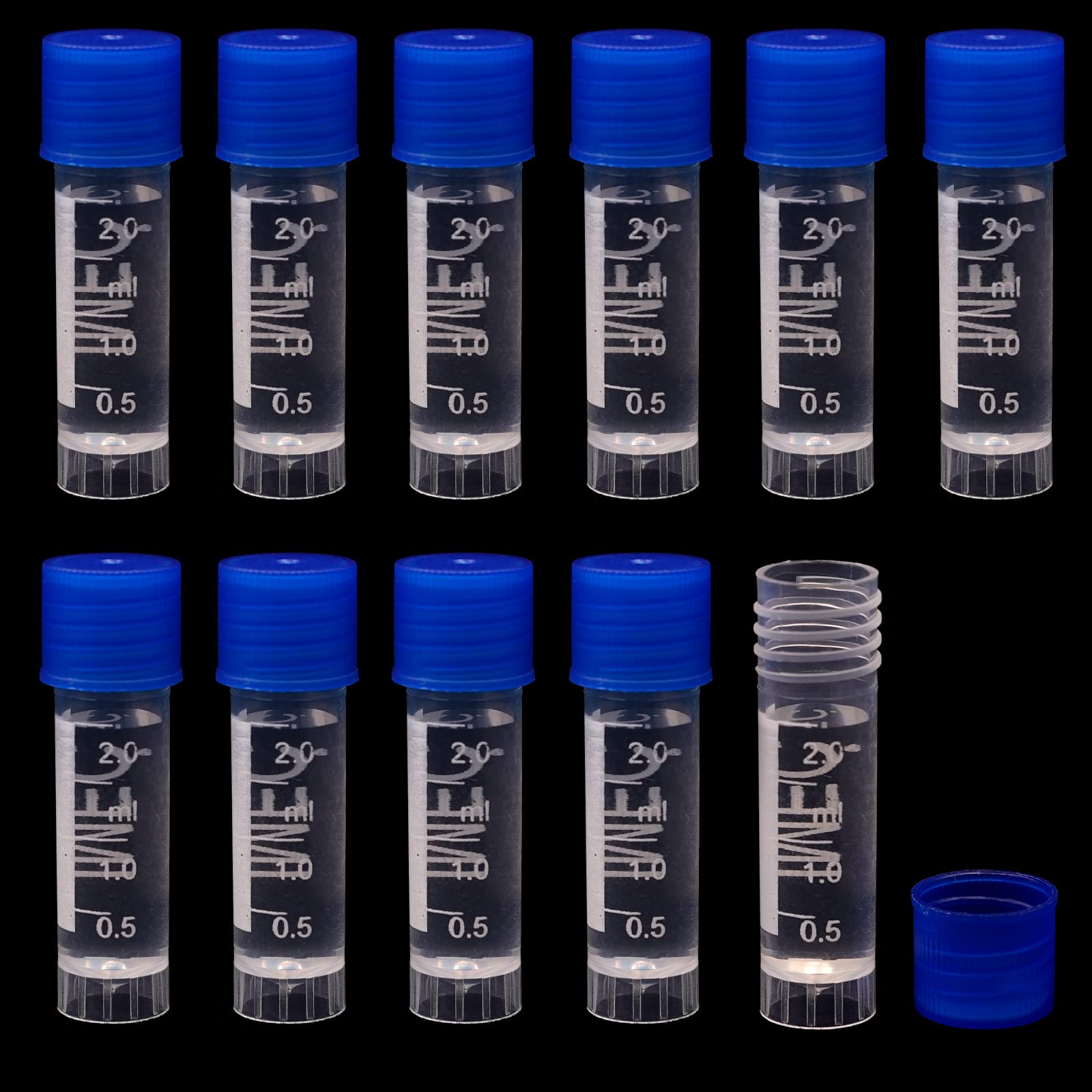 2ml Plastic Test Tubes 2ml Plastic Test Tube Vials - Screw Cap With O ...