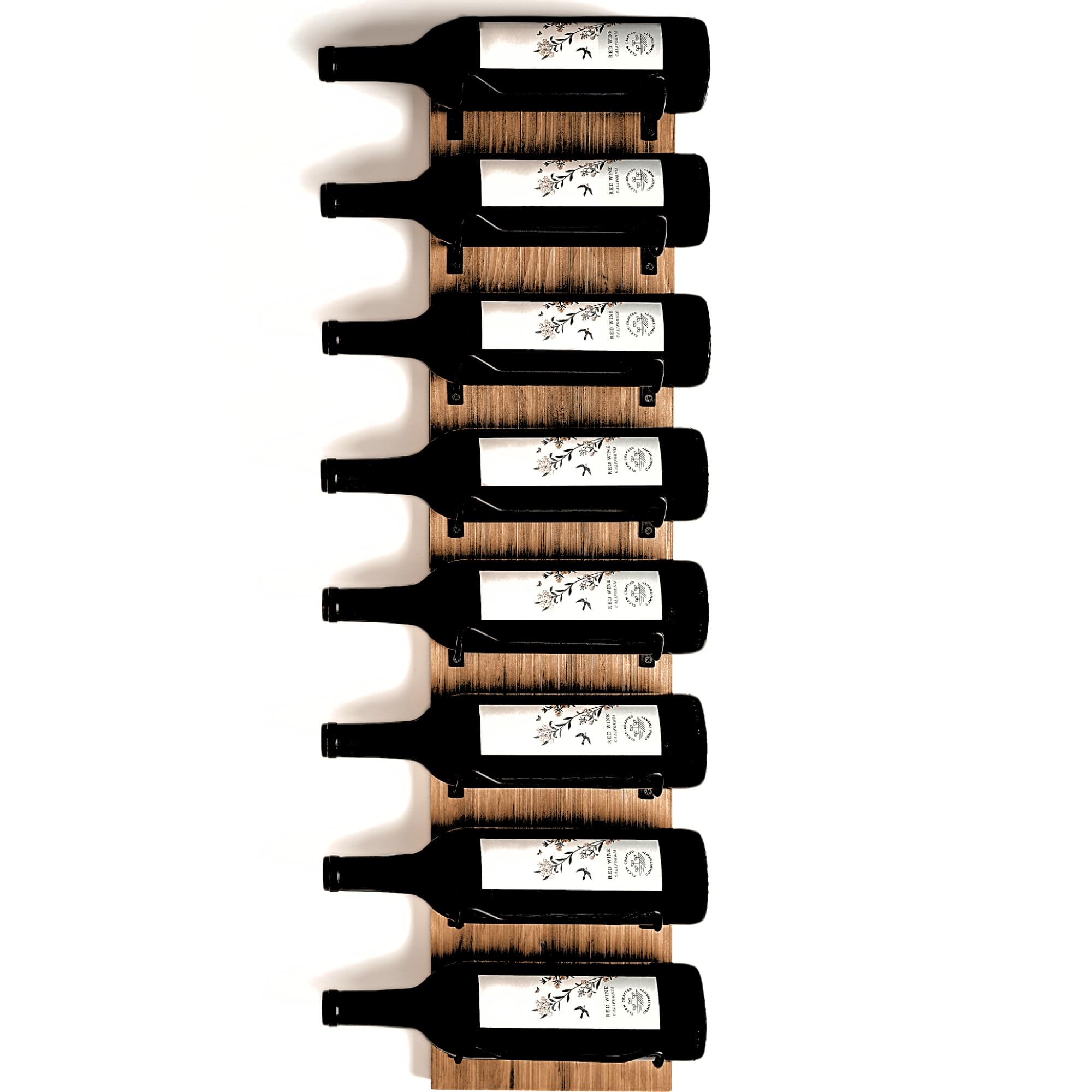 Amazon.com: Blue River Goods Wine Rack Wall Mounted | 8 Bottle Storage ...