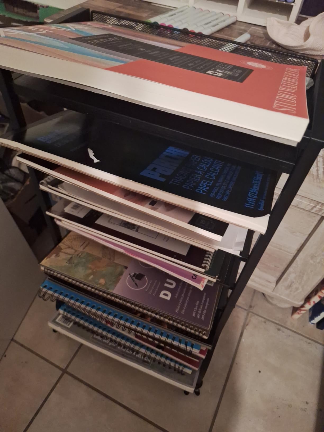 Amazon.com : VDamu 7-Tier File Organizer Cart - Rolling Office File ...