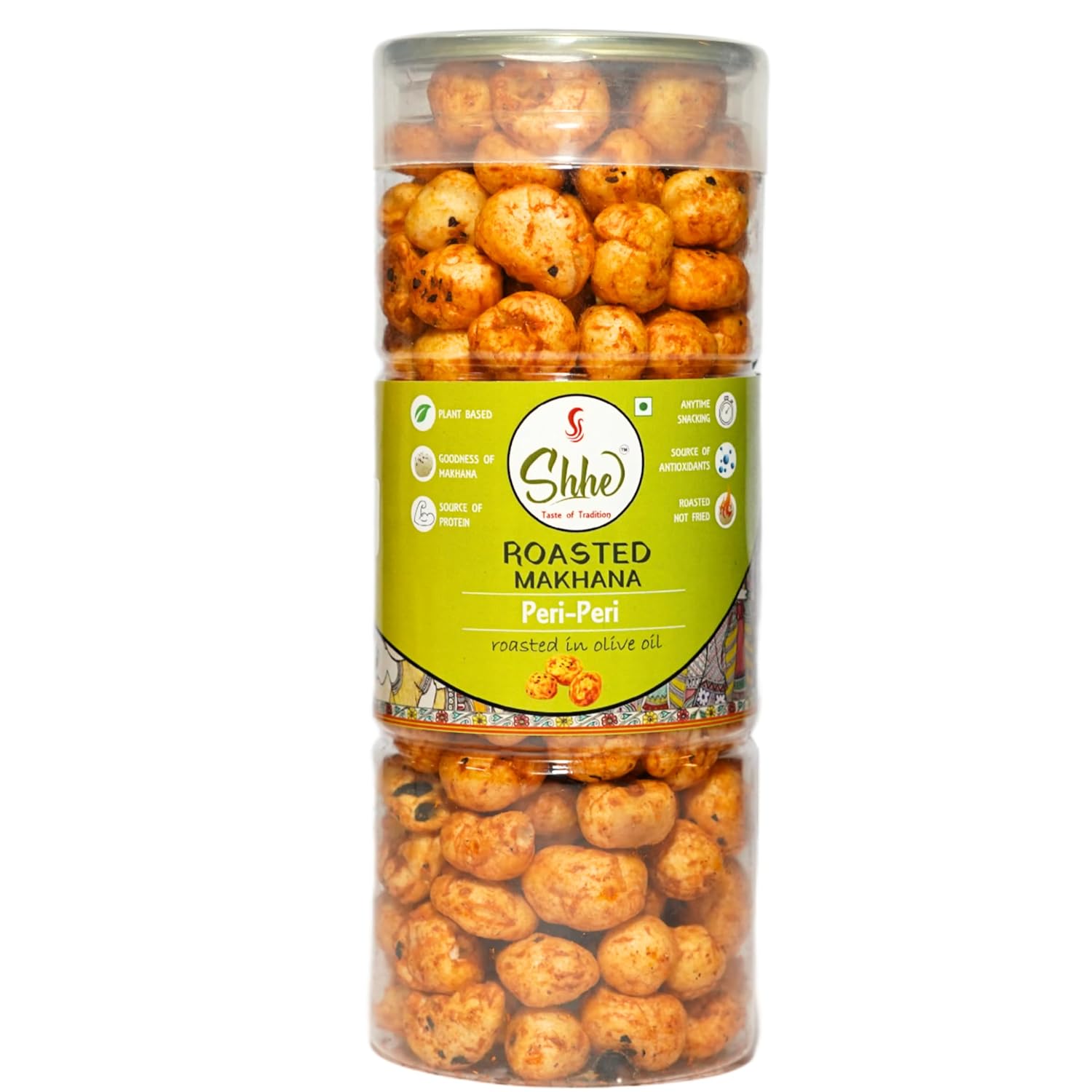 Shhe Roasted Makhana Peri-Peri Flavour 90 Gm : Amazon.in: Grocery ...