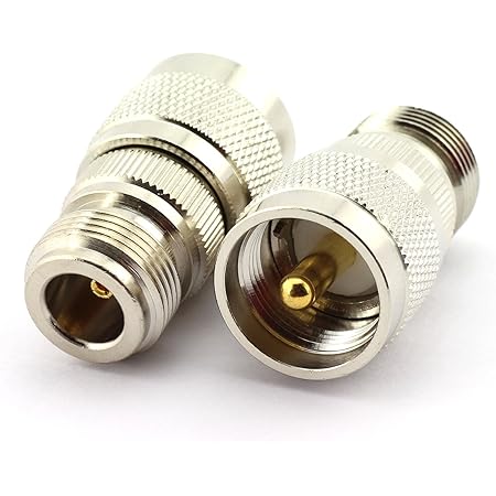 Amazon.com: Maxmoral 2PCS BNC Male to Mini UHF Female Connector RF Coax Coaxial Adapter ...