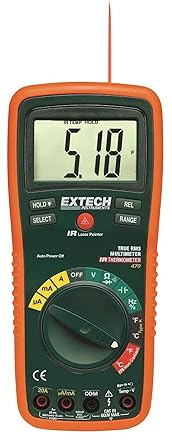 Extech EX470 True RMS Multimeter and Infrared Thermometer : Amazon.in ...