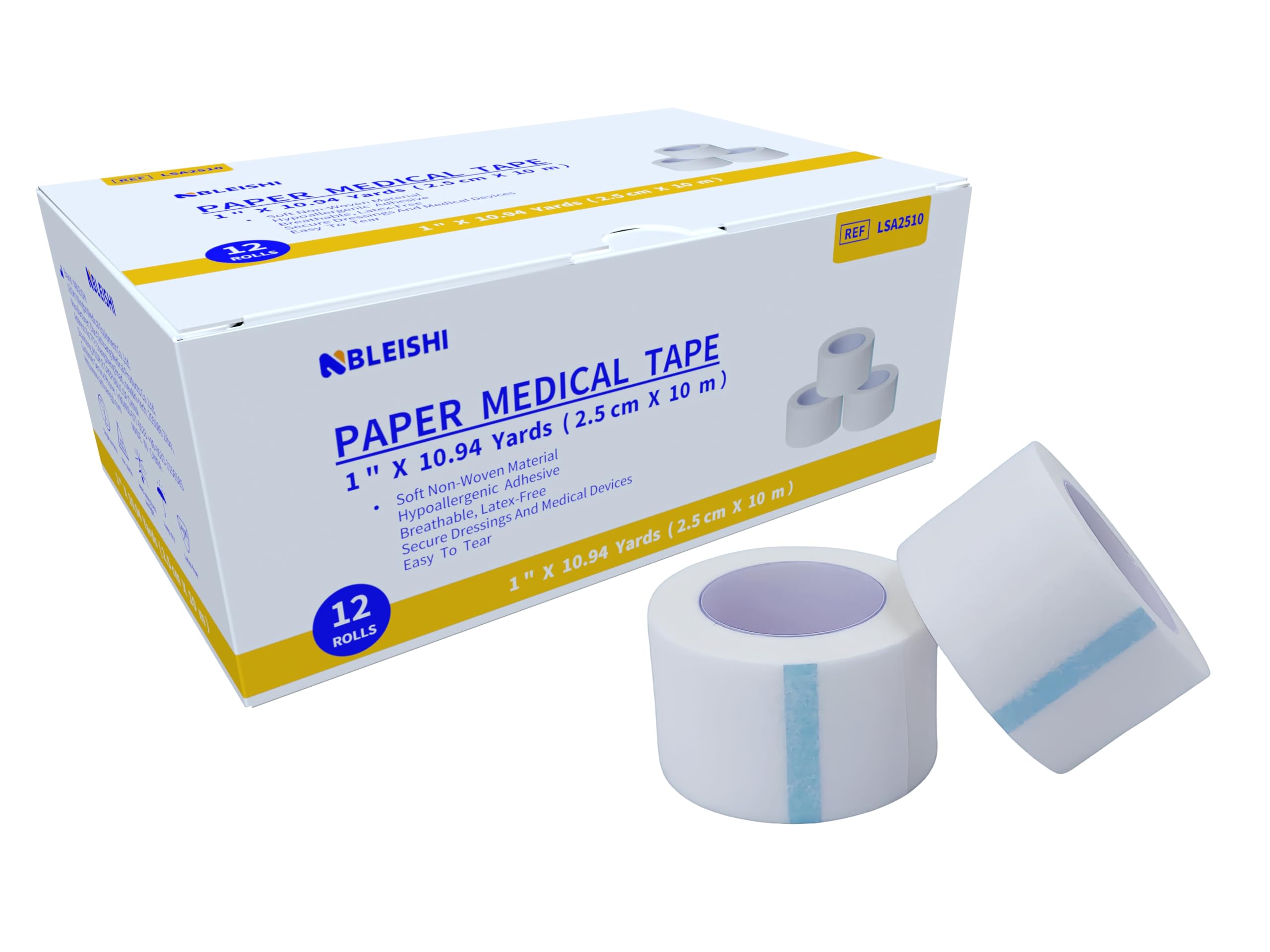 Snapklik.com : NBLEISHI Hypoallergenic Soft Paper Medical Tape, 1"10 ...