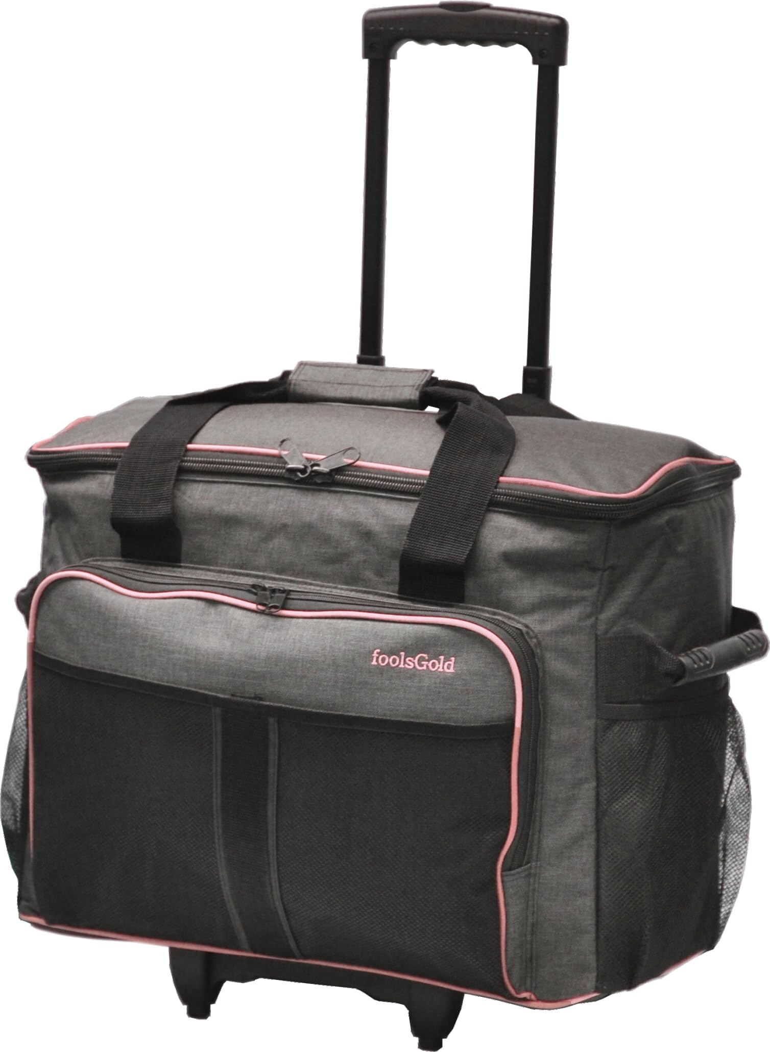 Large Sewing Machine Trolley Bag on Wheels in a Durable Black Fabric ...