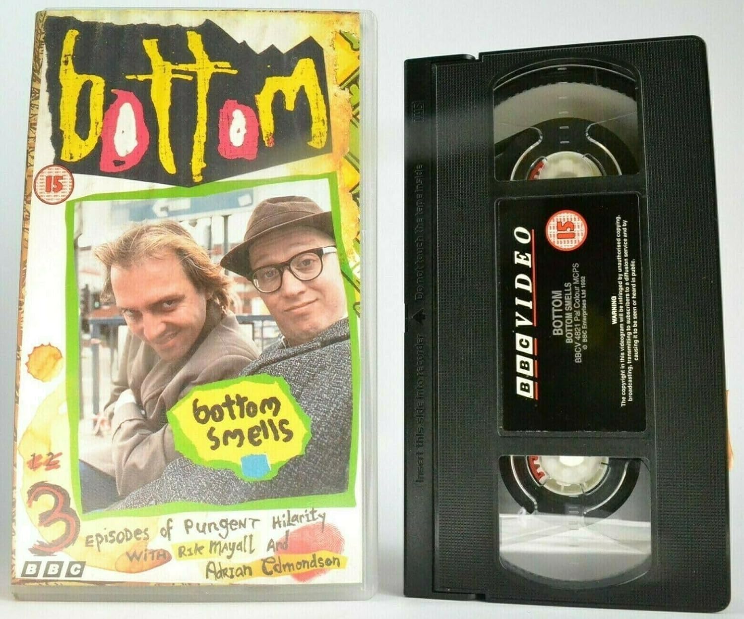 Bottom: Smells [VHS] : Rik Mayall, Adrian Edmondson, Brian Glover, Ed ...