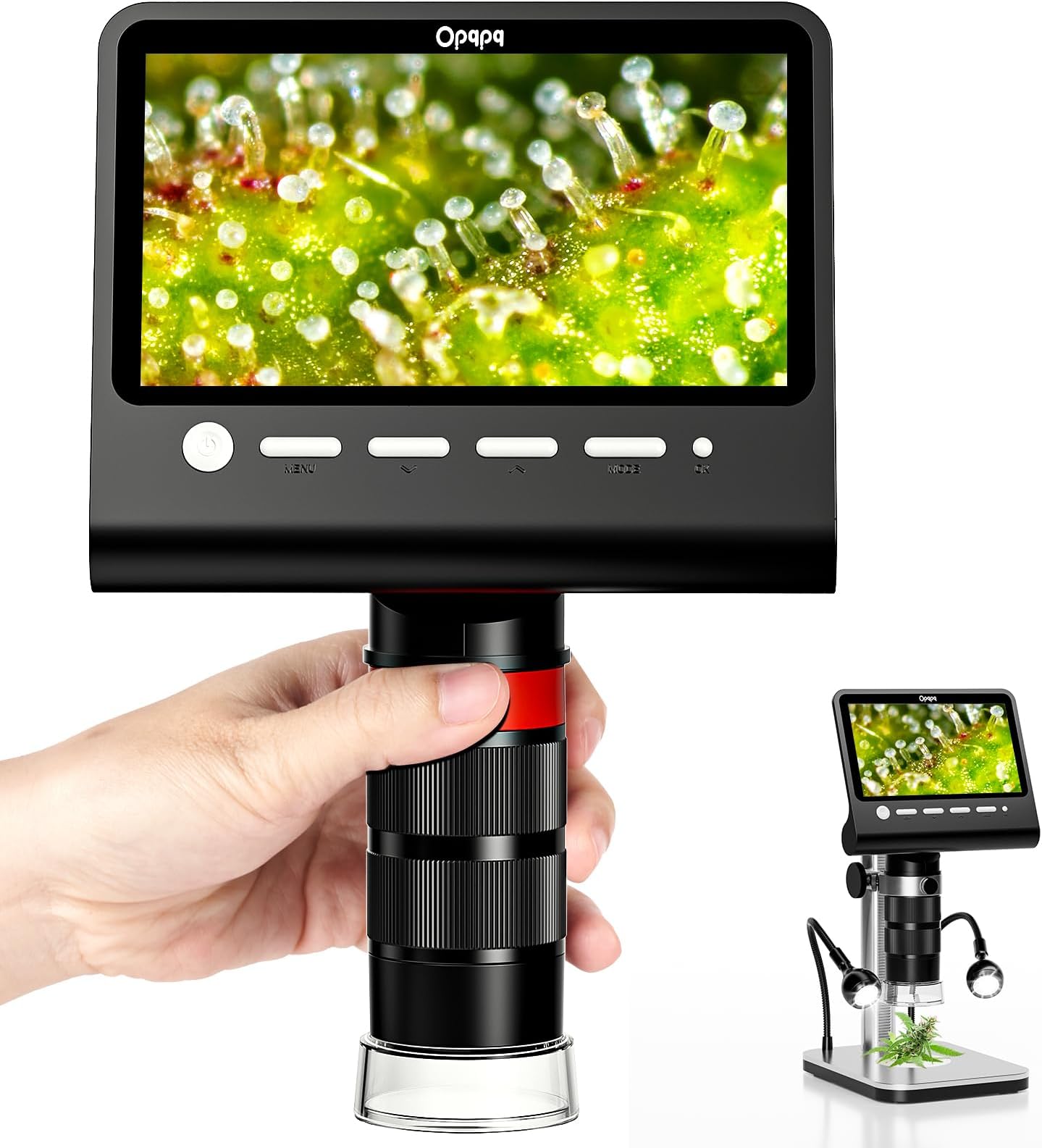 Amazon.com : Handheld Microscope With 5" LCD Screen, Portable Pocket ...