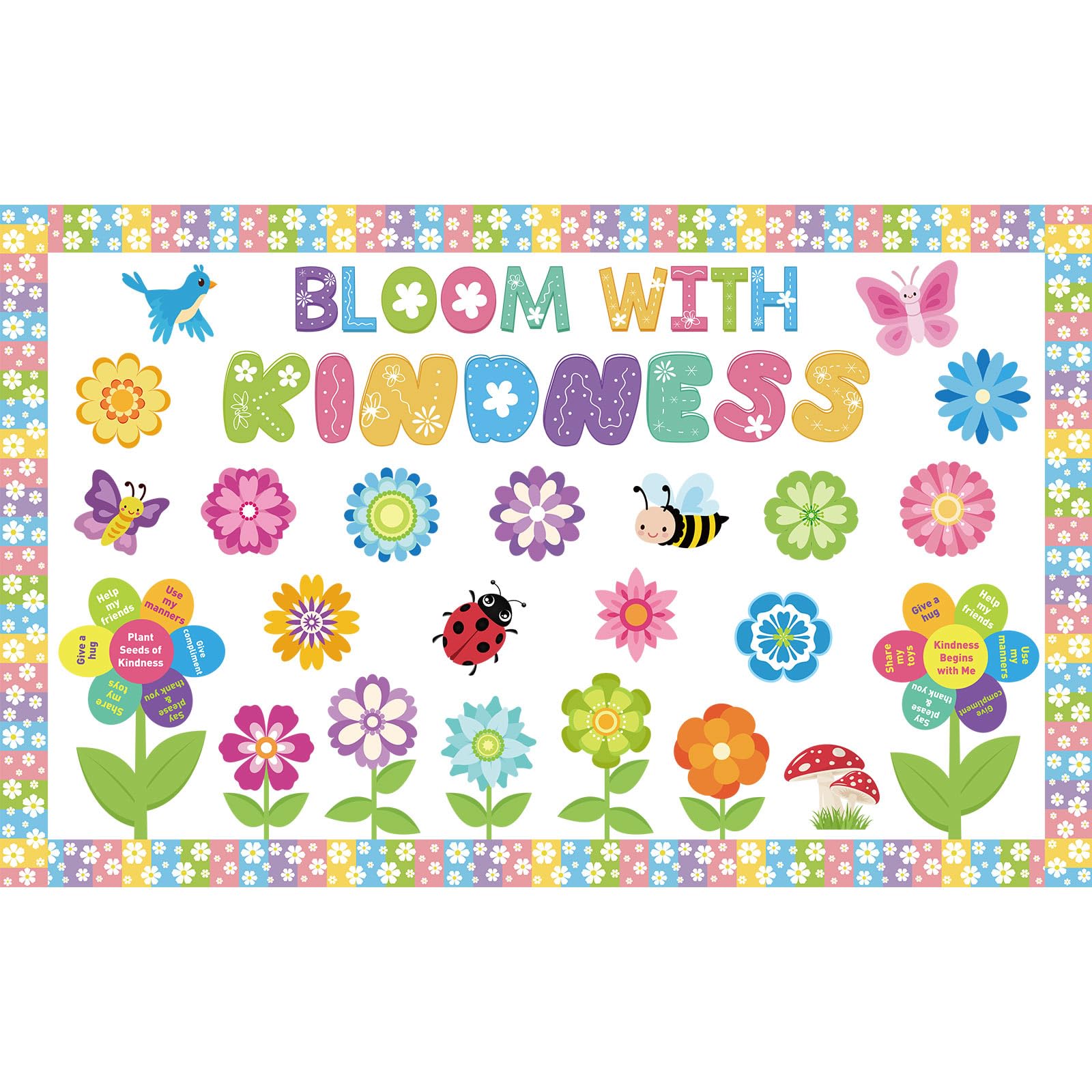 Snapklik.com : Kosiz Spring Kindness Bulletin Board Decorations Set ...