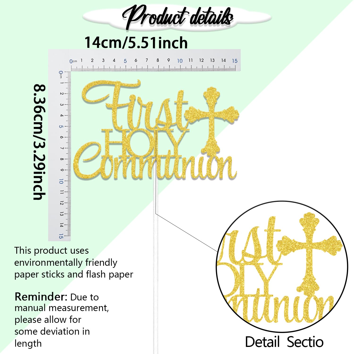Snapklik.com : Mi Confirmation Cake Topper First Holy Communion Cake ...